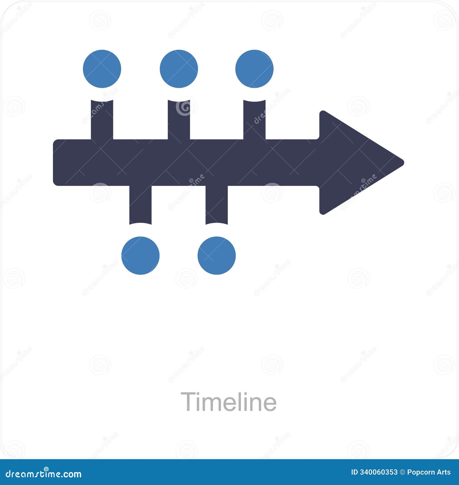 Timeline stock illustration. Illustration of black, plan - 340060353