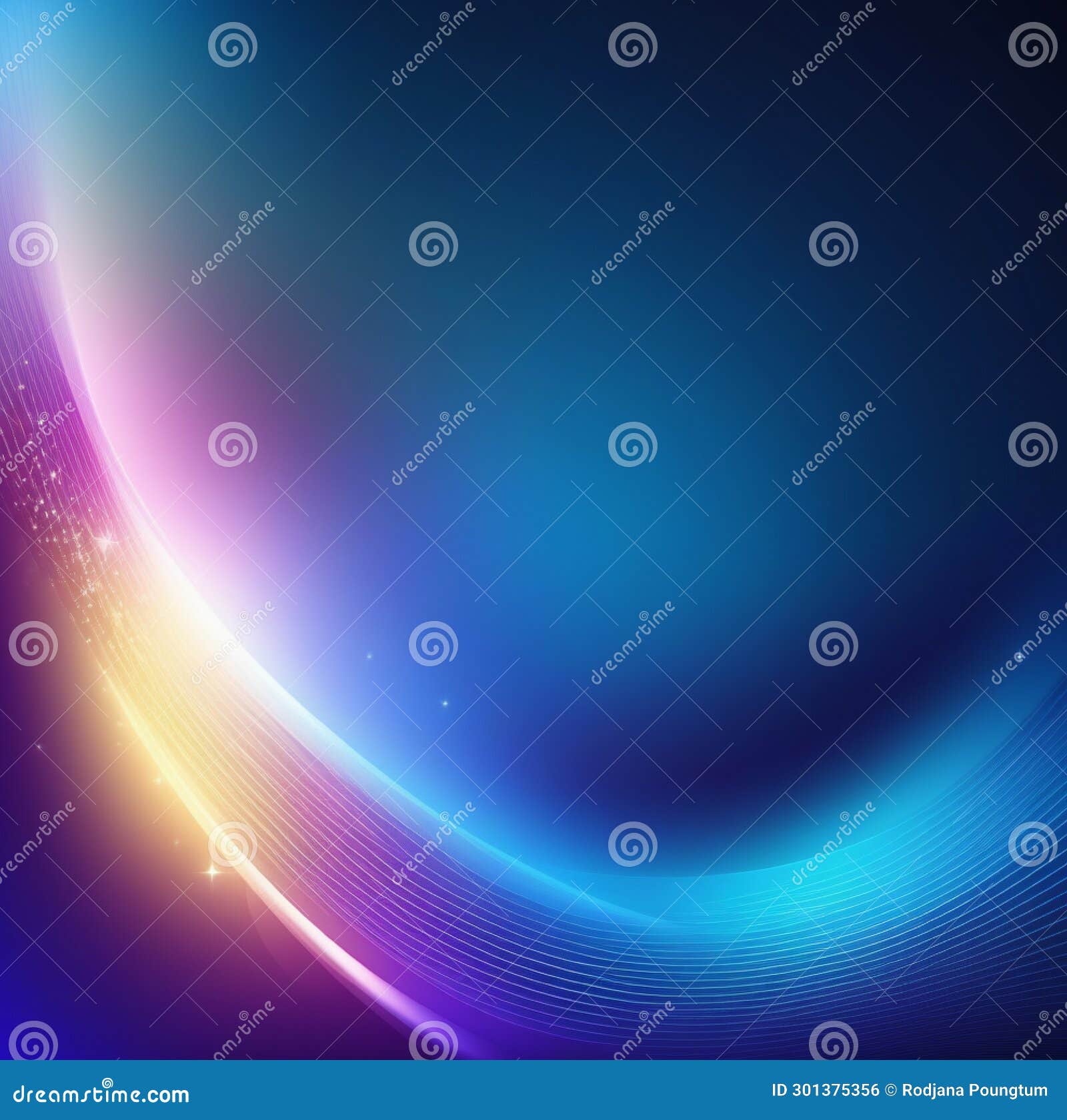 Black Blue Gradient Background with Curves Has a Bokeh Effect Stock ...