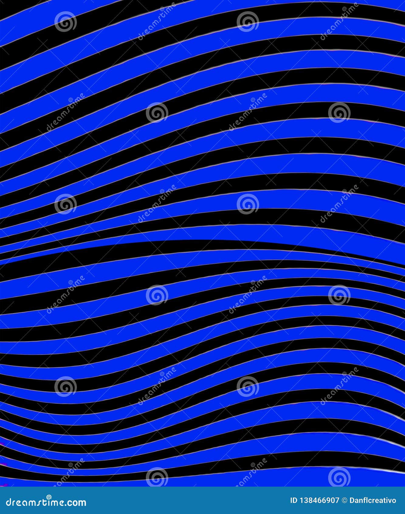 Black and Blue Linear Abstract Print Stock Illustration - Illustration ...