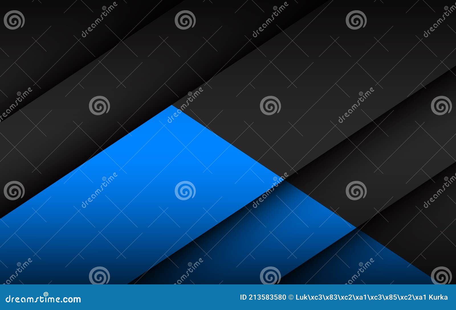 Black and Blue Material Design Background Overlap Layers. Modern Web ...