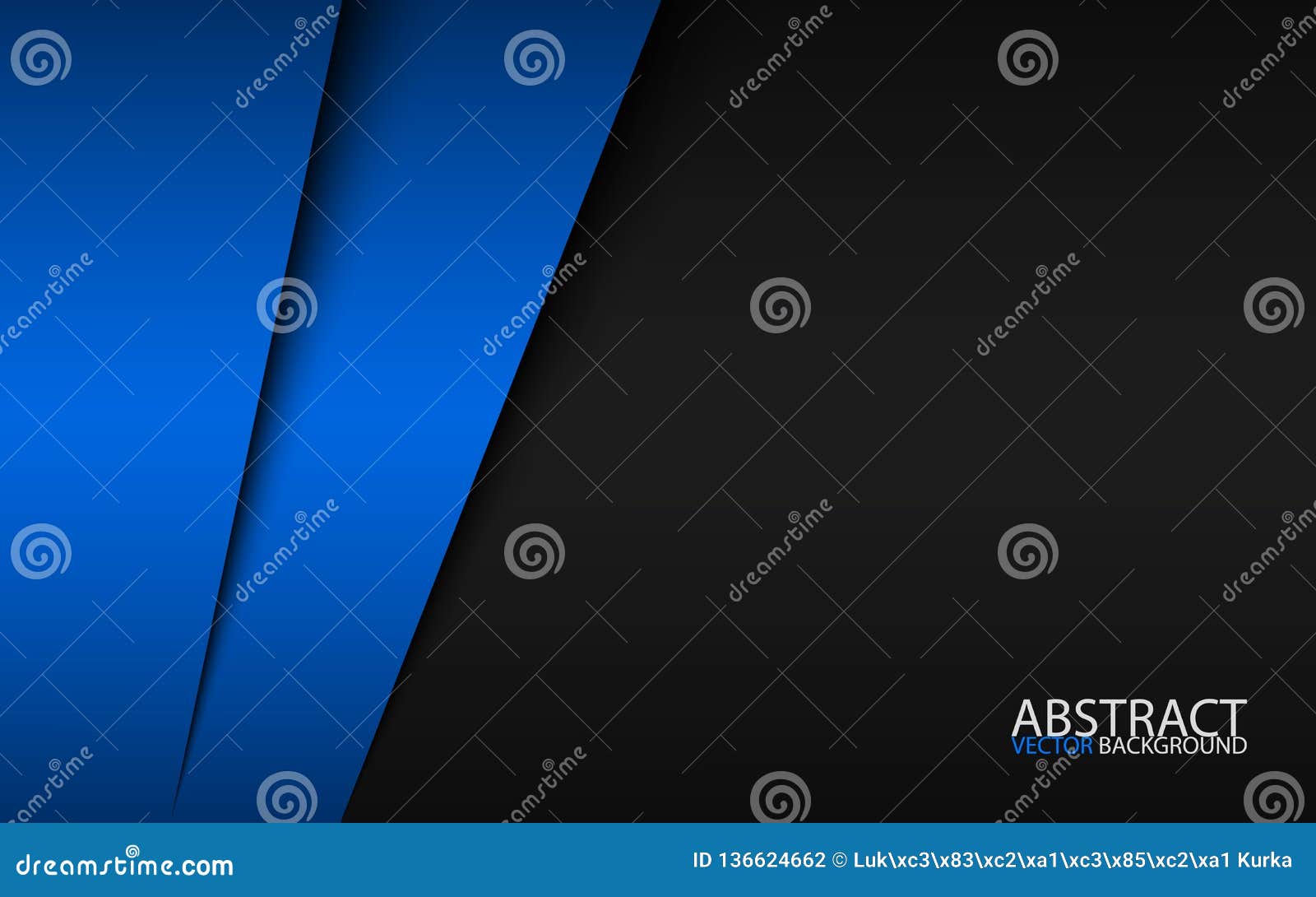 Black and Blue Modern Material Design, Corporate Template for Your ...