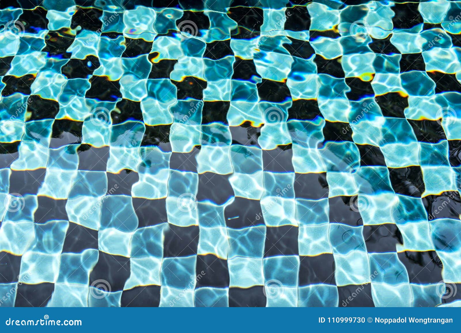 Black and Blue Mosaic Floor of Swimming Pool in Daylight Stock Photo ...