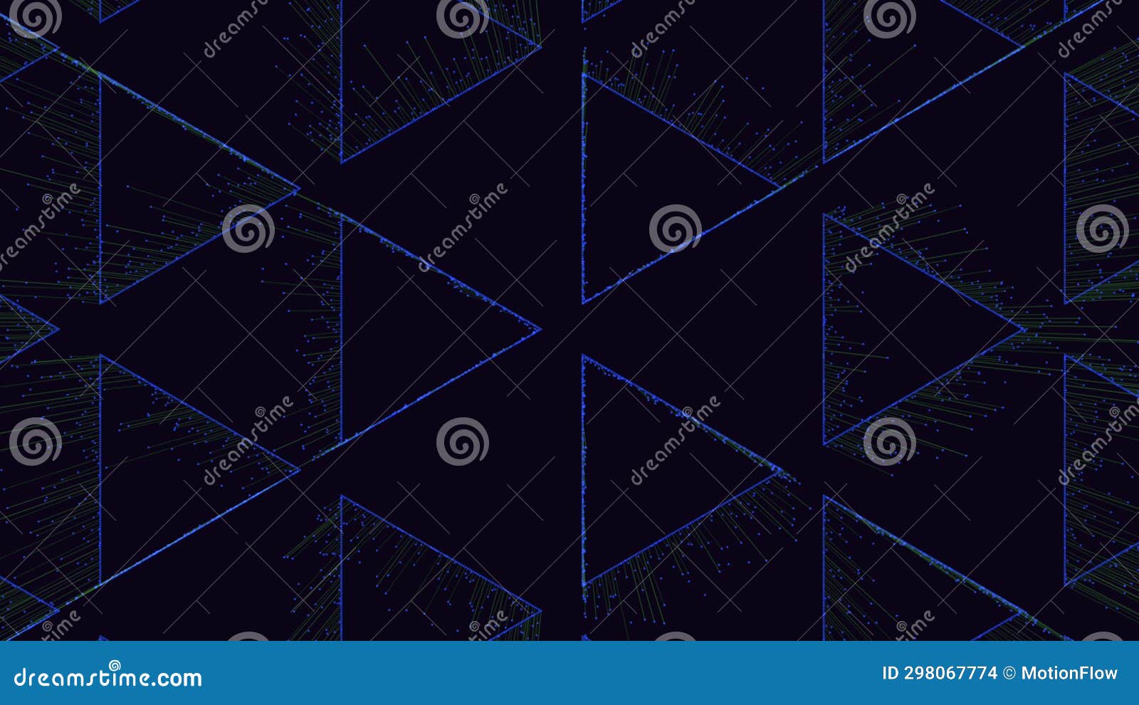Geometric Black and Blue Triangle Pattern with Diamond Motif Stock ...