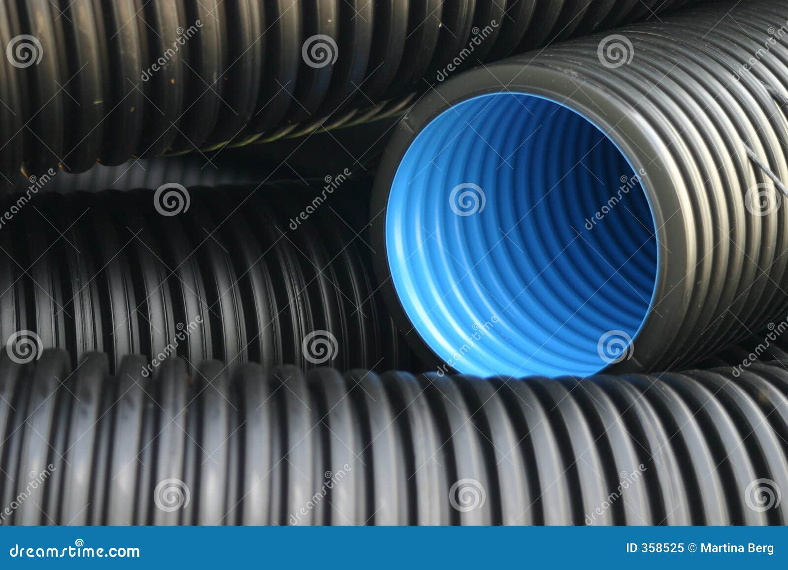 Black and blue pipes stock image. Image of building, site - 358525