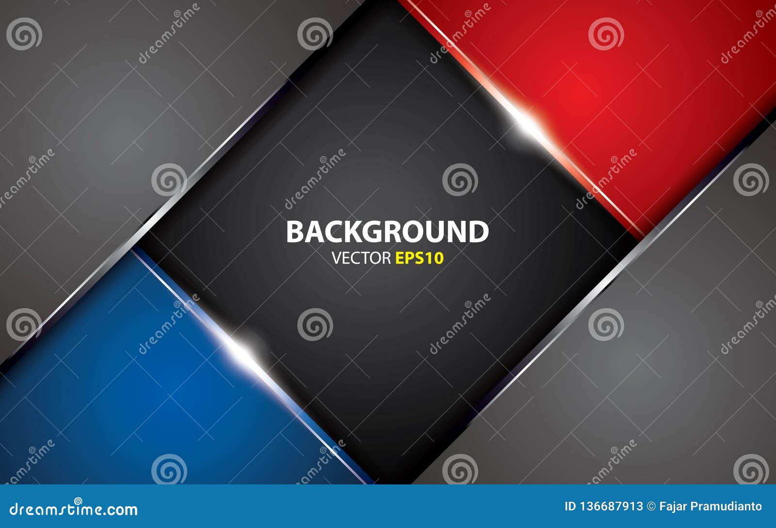 Black, Blue and Red Background Overlap Layers with Light Effect ...