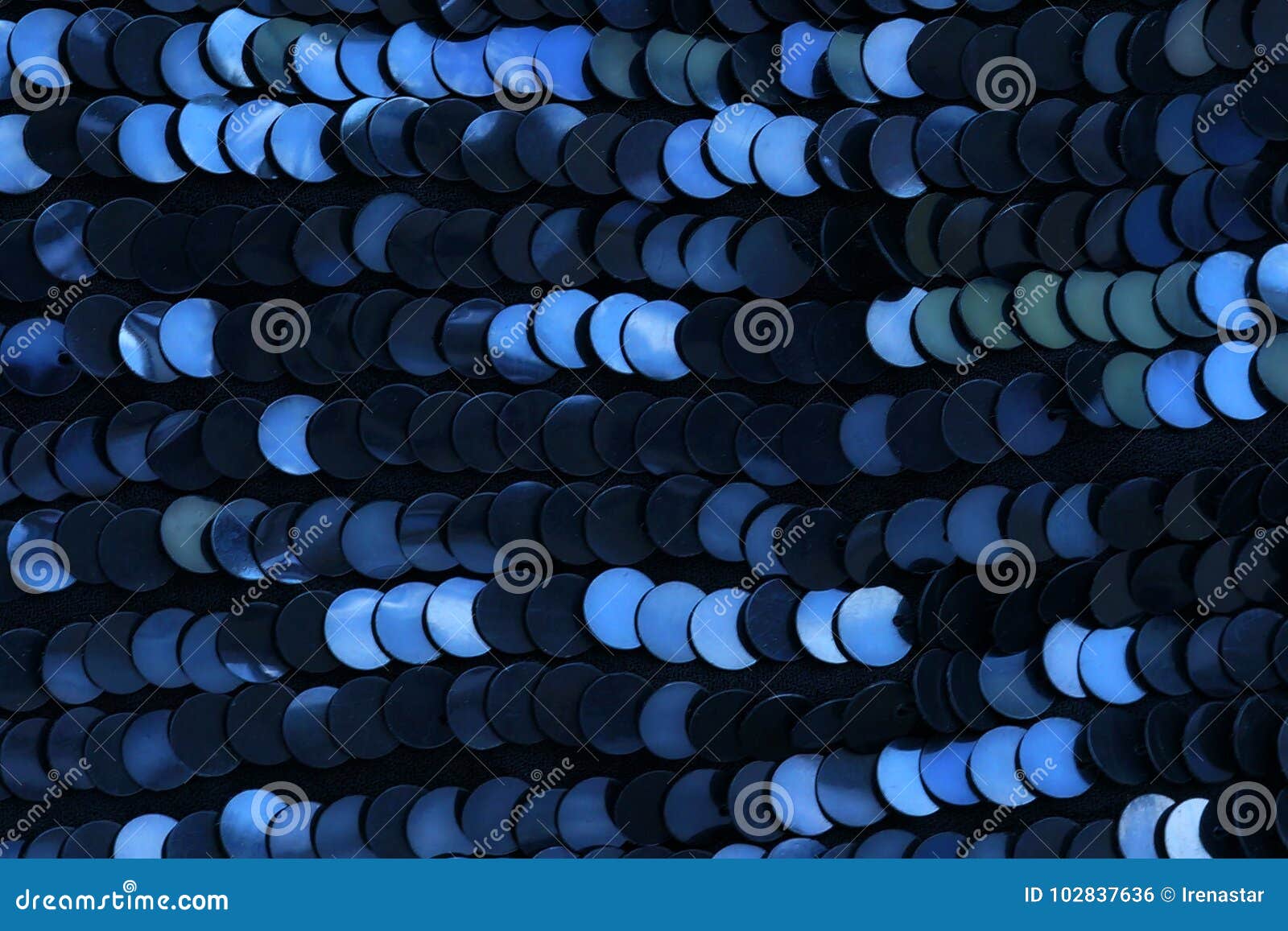 Black Blue Sequins Pattern Texture Stock Photo - Image of reflection ...