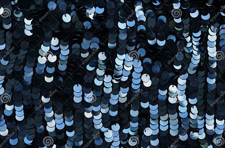 Black Blue Sequins Pattern Texture Stock Photo - Image of disco, blue ...