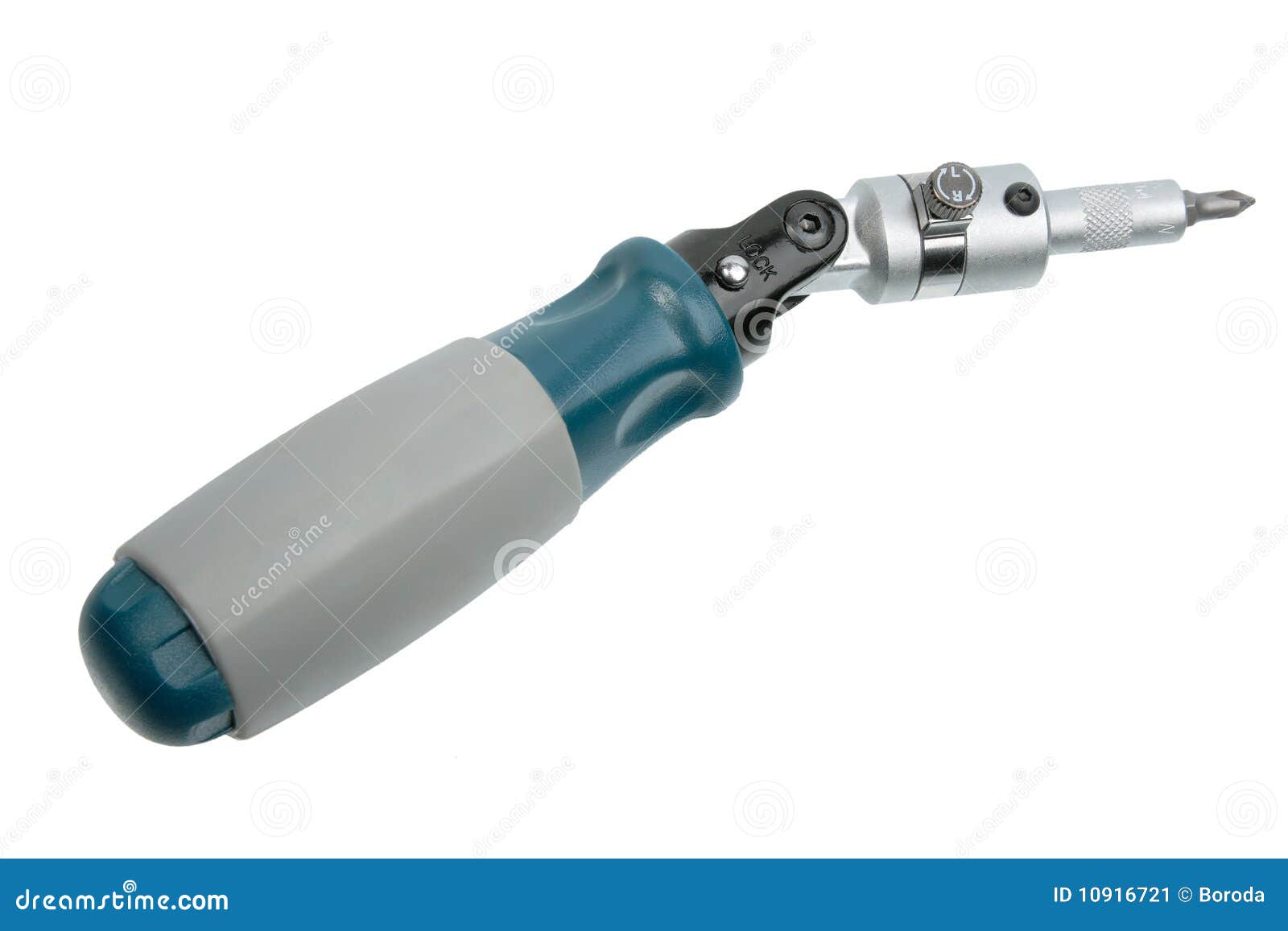 Black-blue Single Screwdriver. Stock Image - Image of turning, shape ...