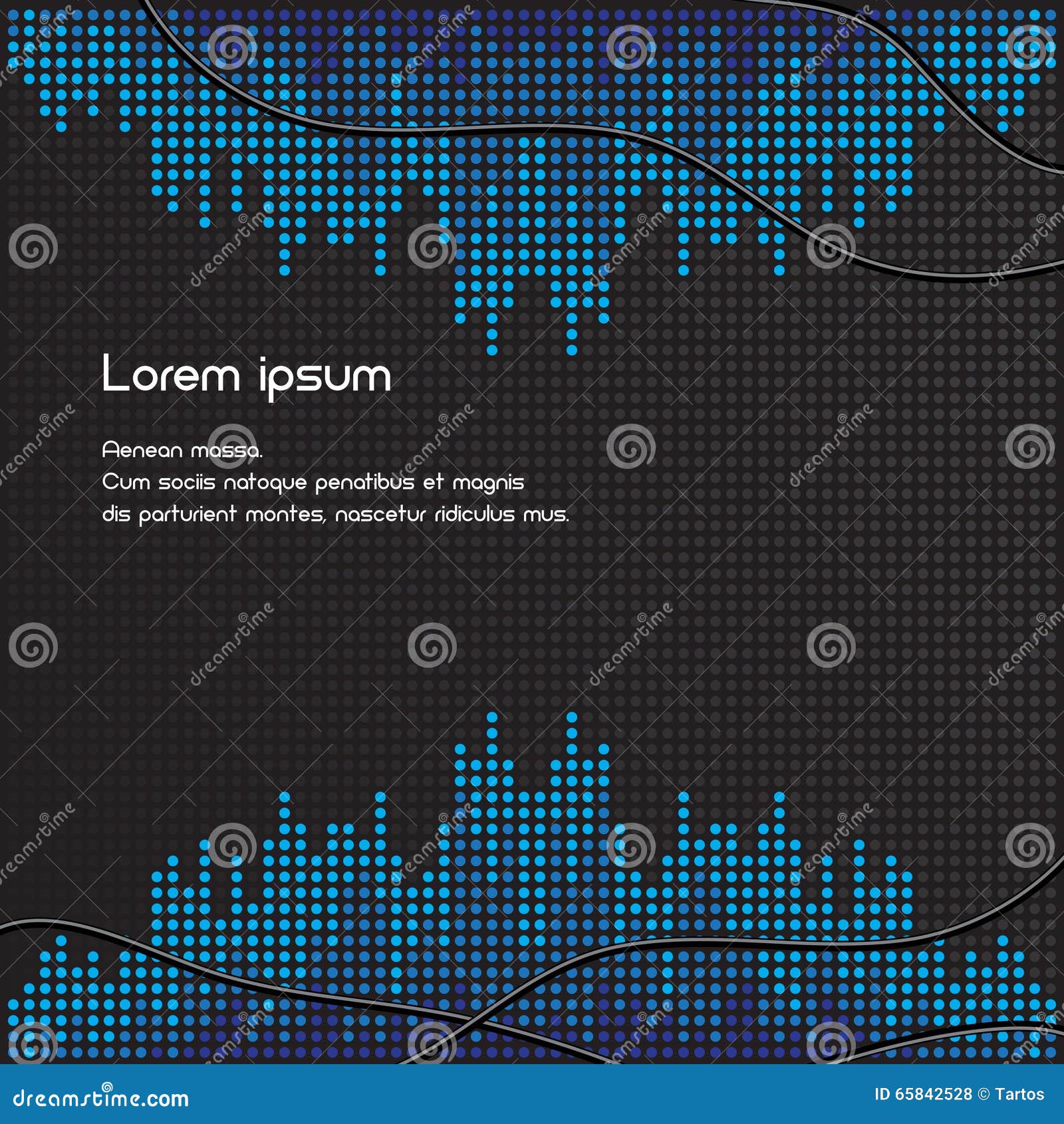 Blue Volume Indicator In Light And Dark Versions. Cartoon Vector ...