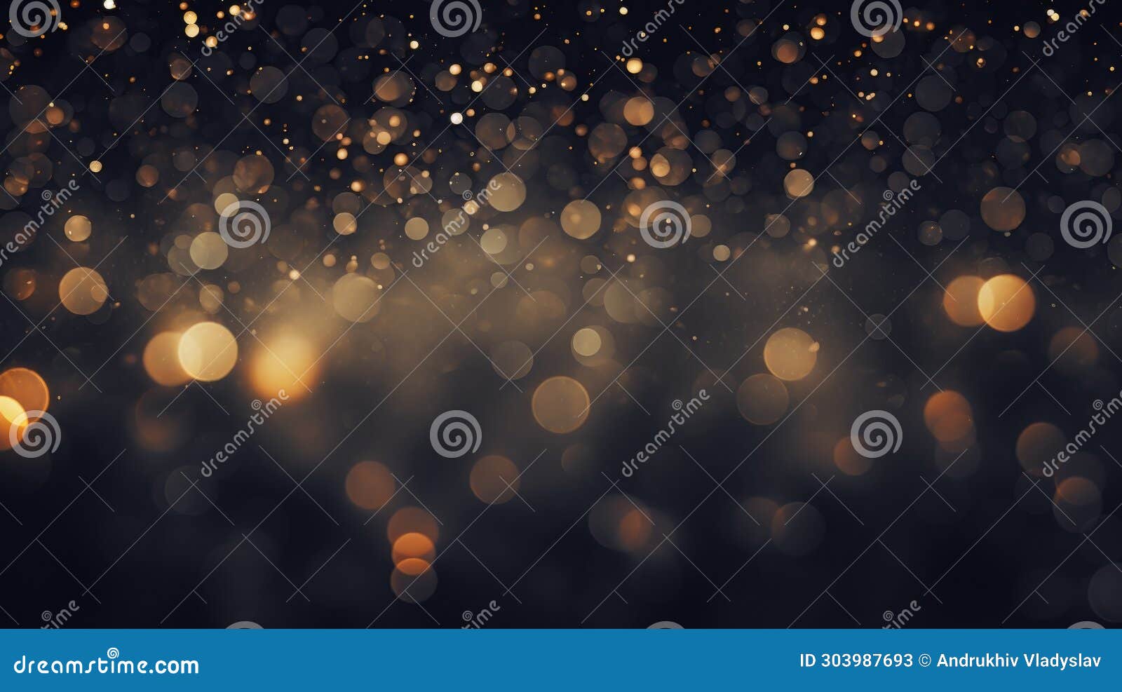 Black Bokeh Background, Abstract Illustration Stock Illustration ...