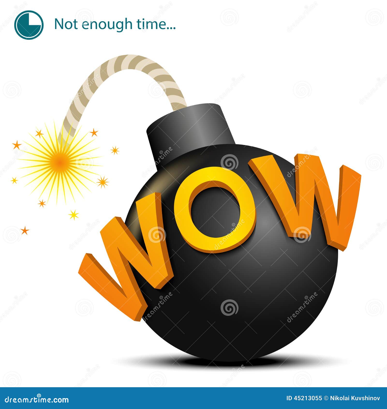 Bomb Ready To Explode Vector Illustration | CartoonDealer.com #51846892