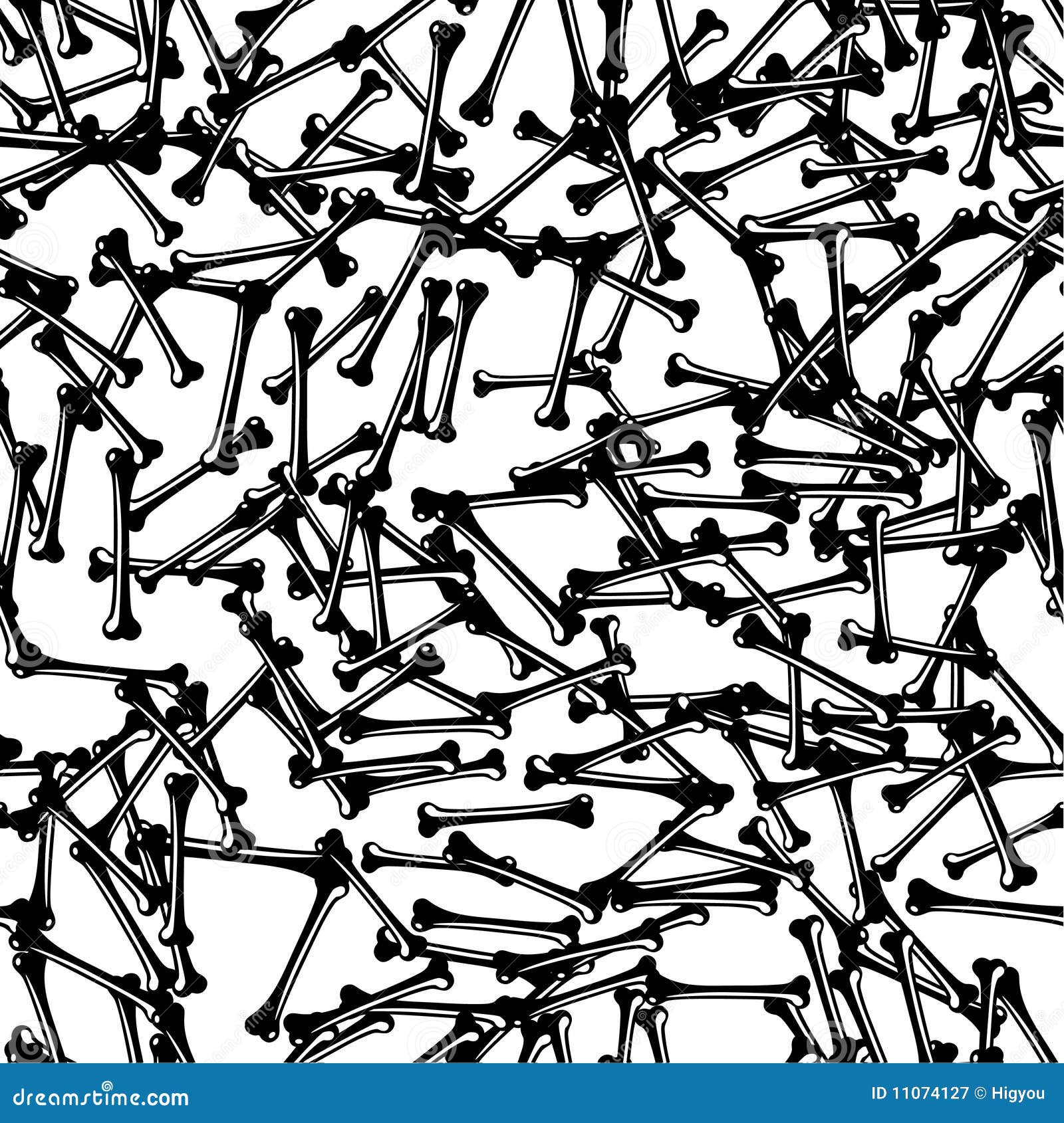 Black Bone Seamless Texture Tile Stock Vector - Illustration of ...
