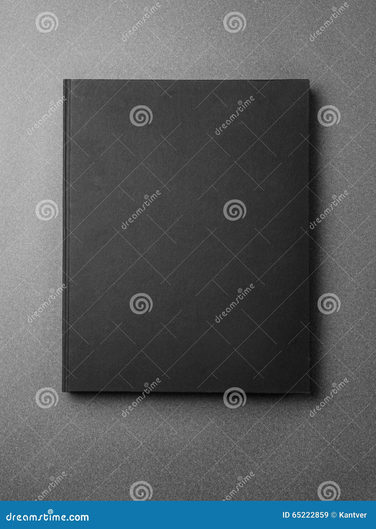 Black Book Cover on the Gray Background Stock Image - Image of closeup ...