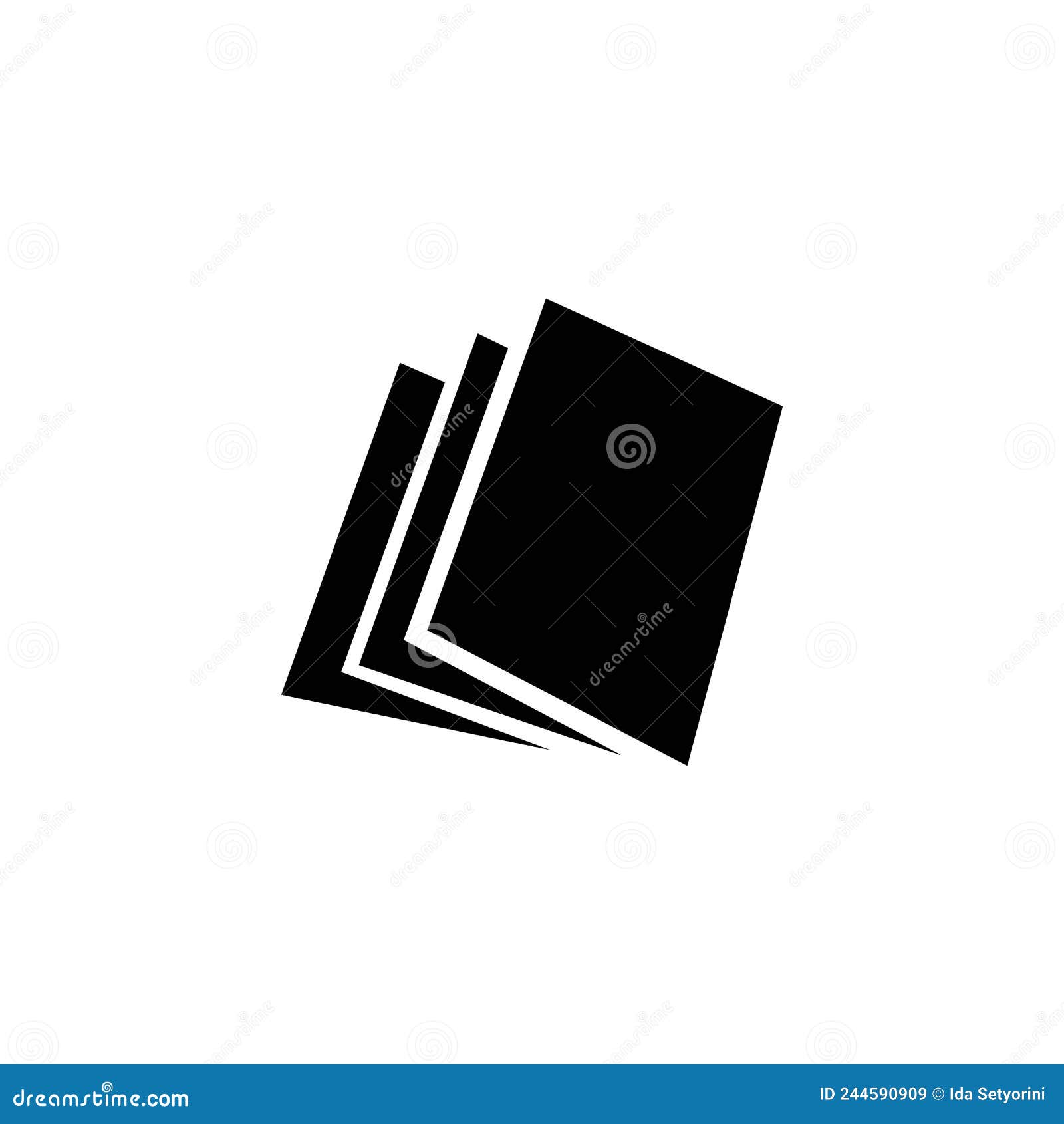 Black Book Logo Illustration Design Stock Illustration - Illustration ...