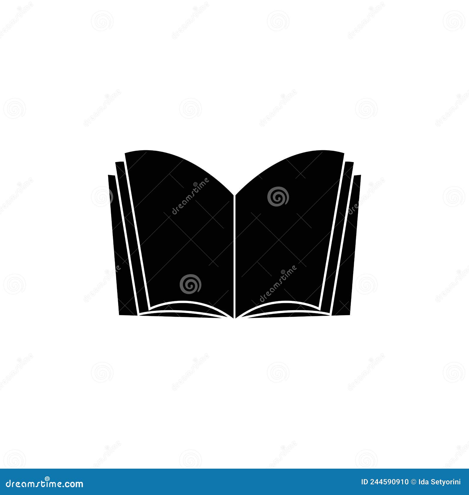 Black Book Logo Illustration Design Stock Illustration - Illustration ...