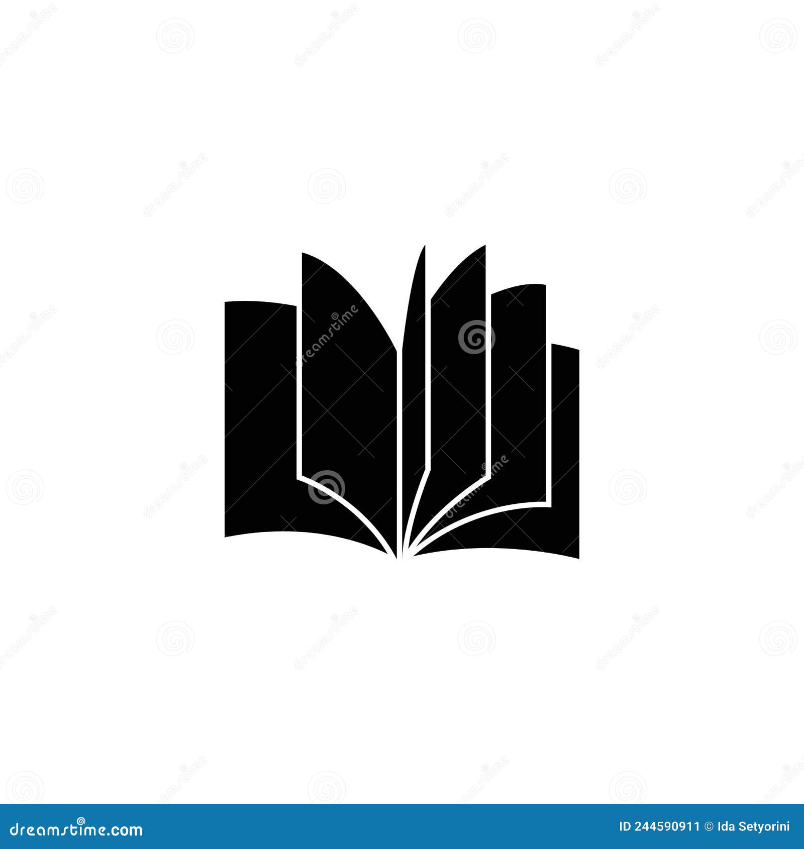 Black Book Logo Illustration Design Stock Illustration - Illustration ...