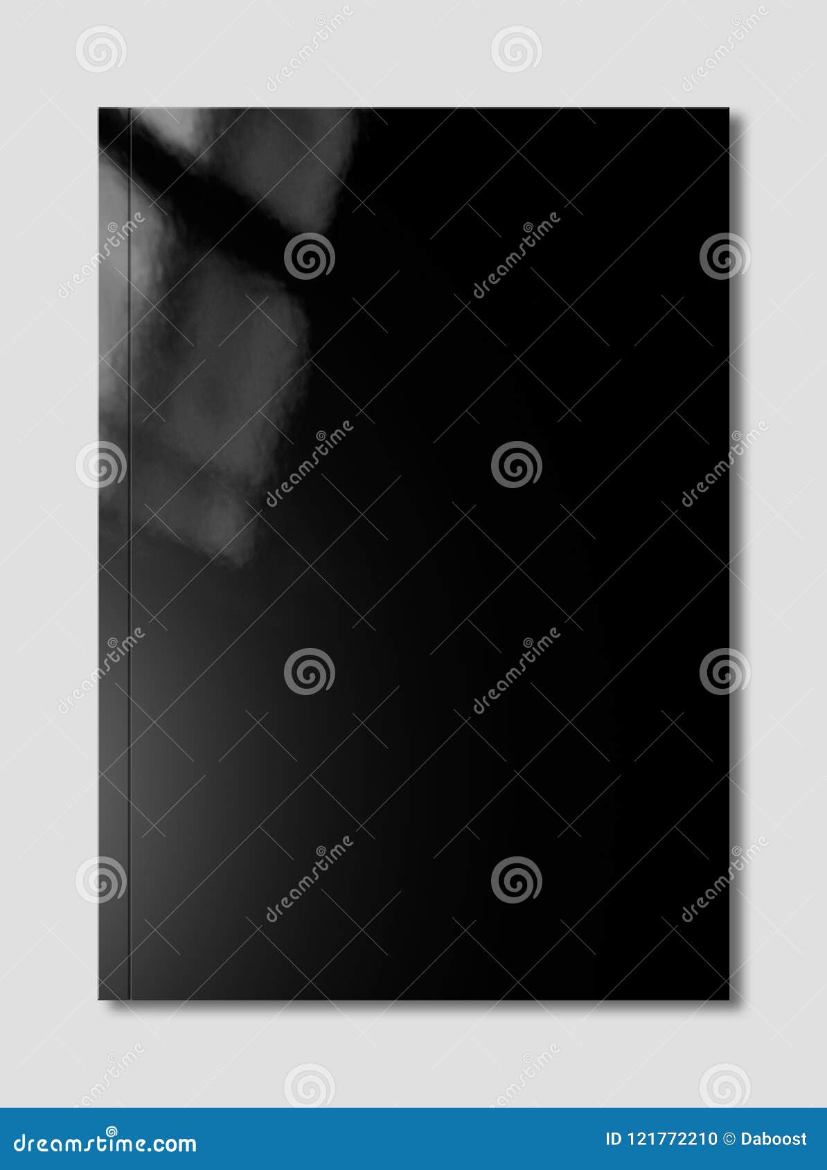 Black Booklet Cover Template Stock Photo - Image of note, background ...