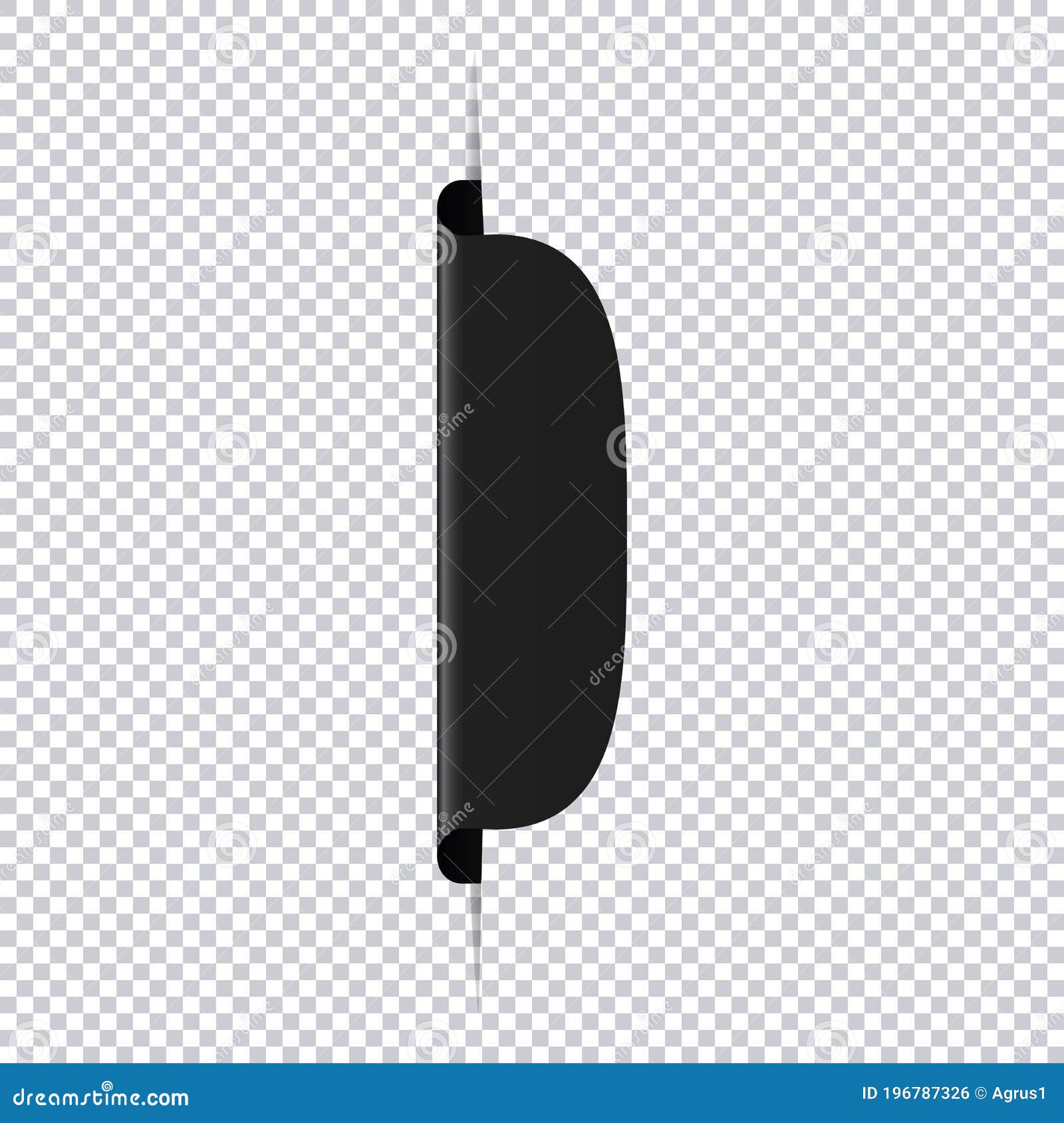 Black Bookmark Banner for Any Text on Transparent Background Stock ...