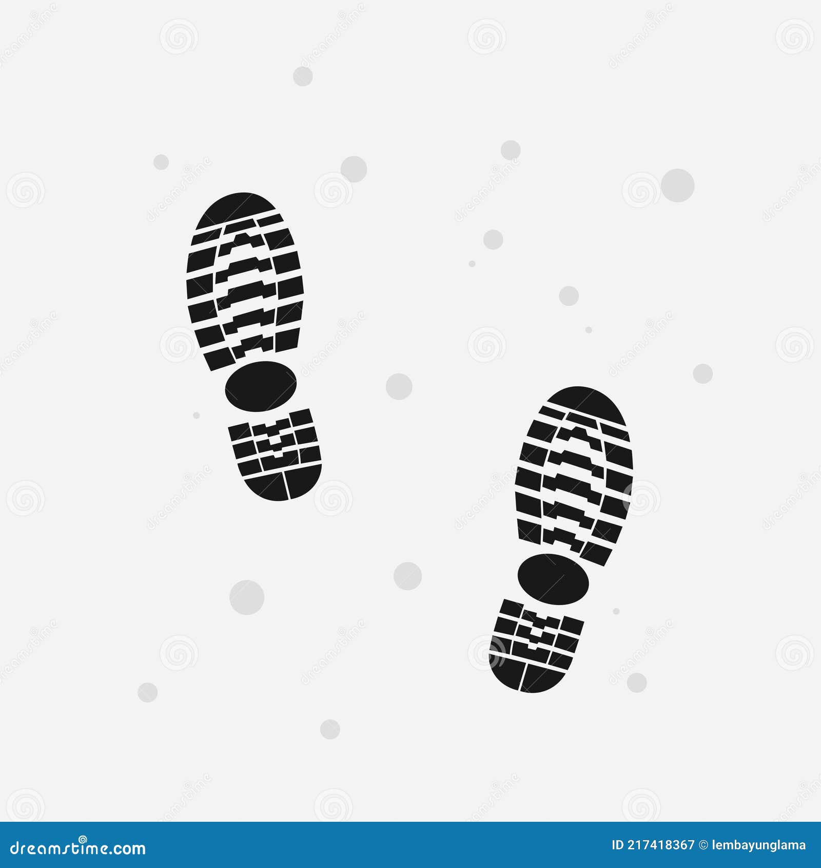 Black Boot Track Simple Flat Vector Illustration Stock Vector ...
