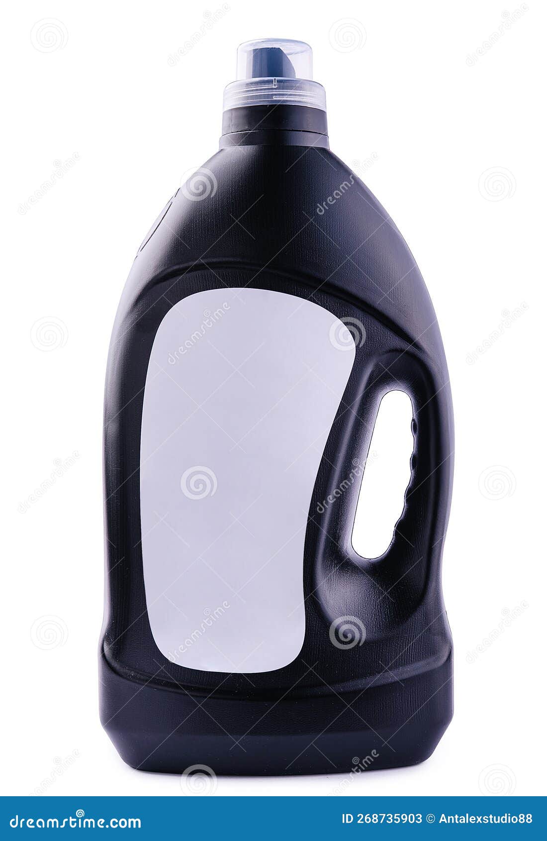 Black Bottle Laundry Gel Isolated Stock Image - Image of color ...