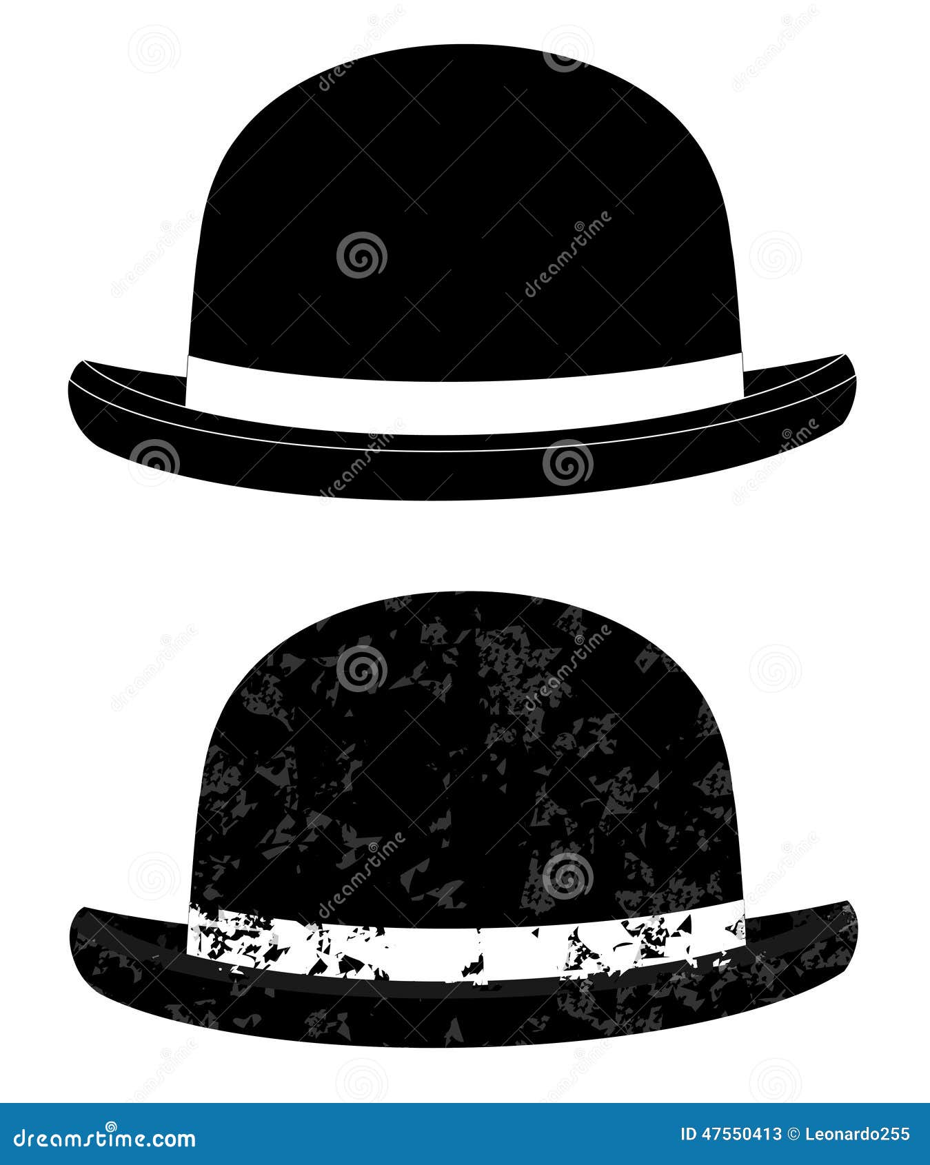 Black Bowler Hat Vector Illustration | CartoonDealer.com #34335496