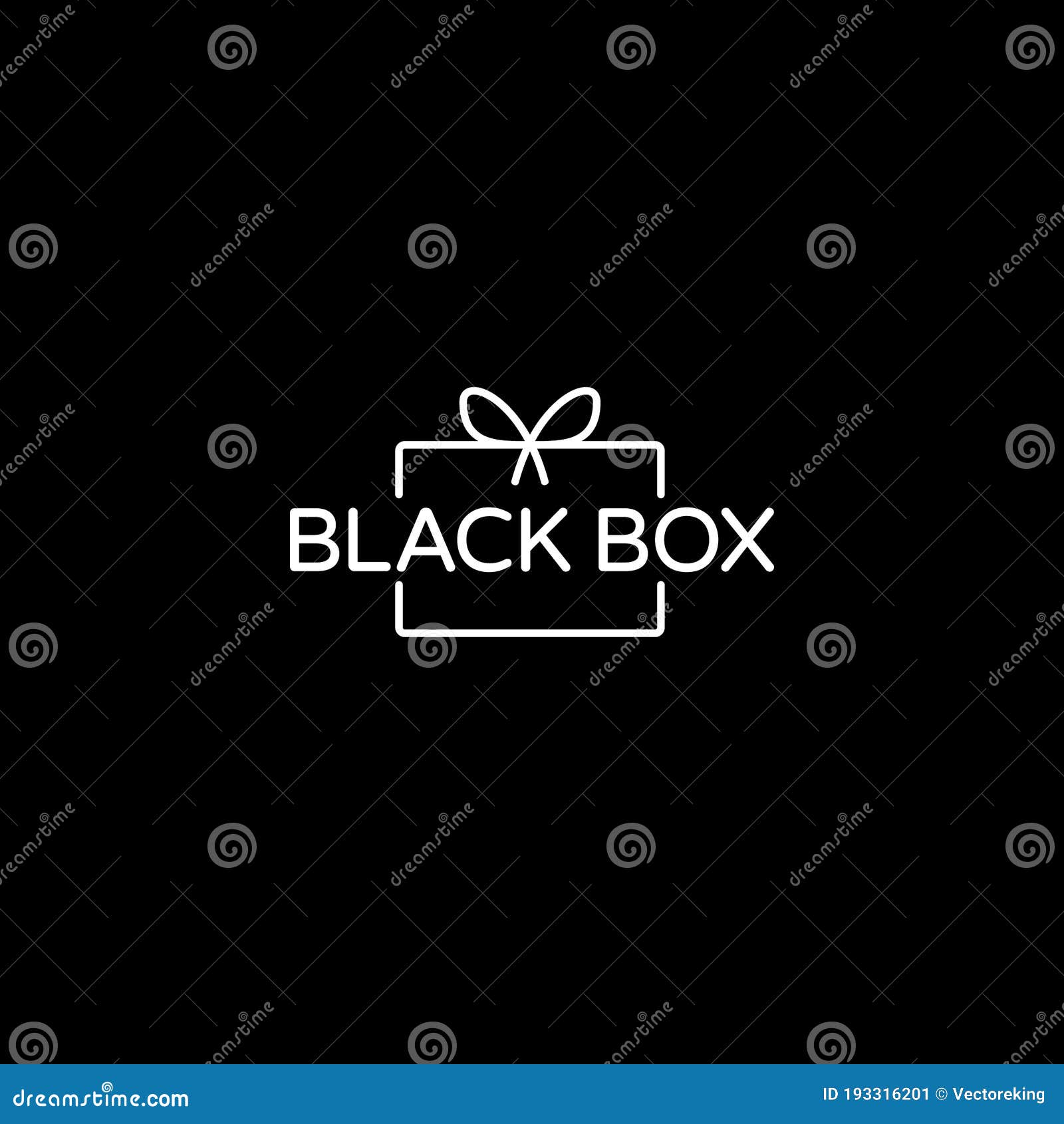 Black Box stock vector. Illustration of birthday, merchandise - 193316201