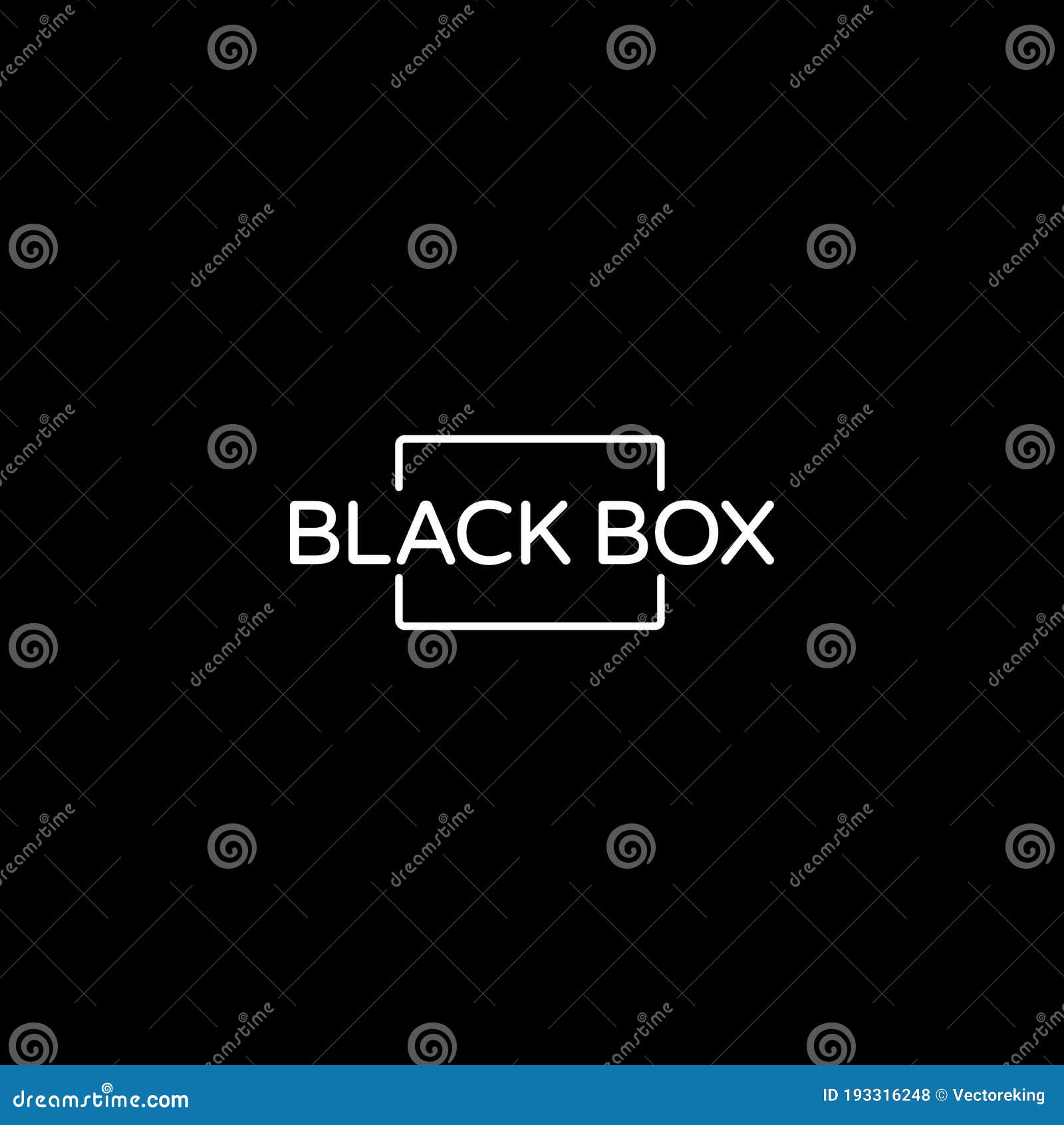 Black Box stock vector. Illustration of feminine, graphic - 193316248