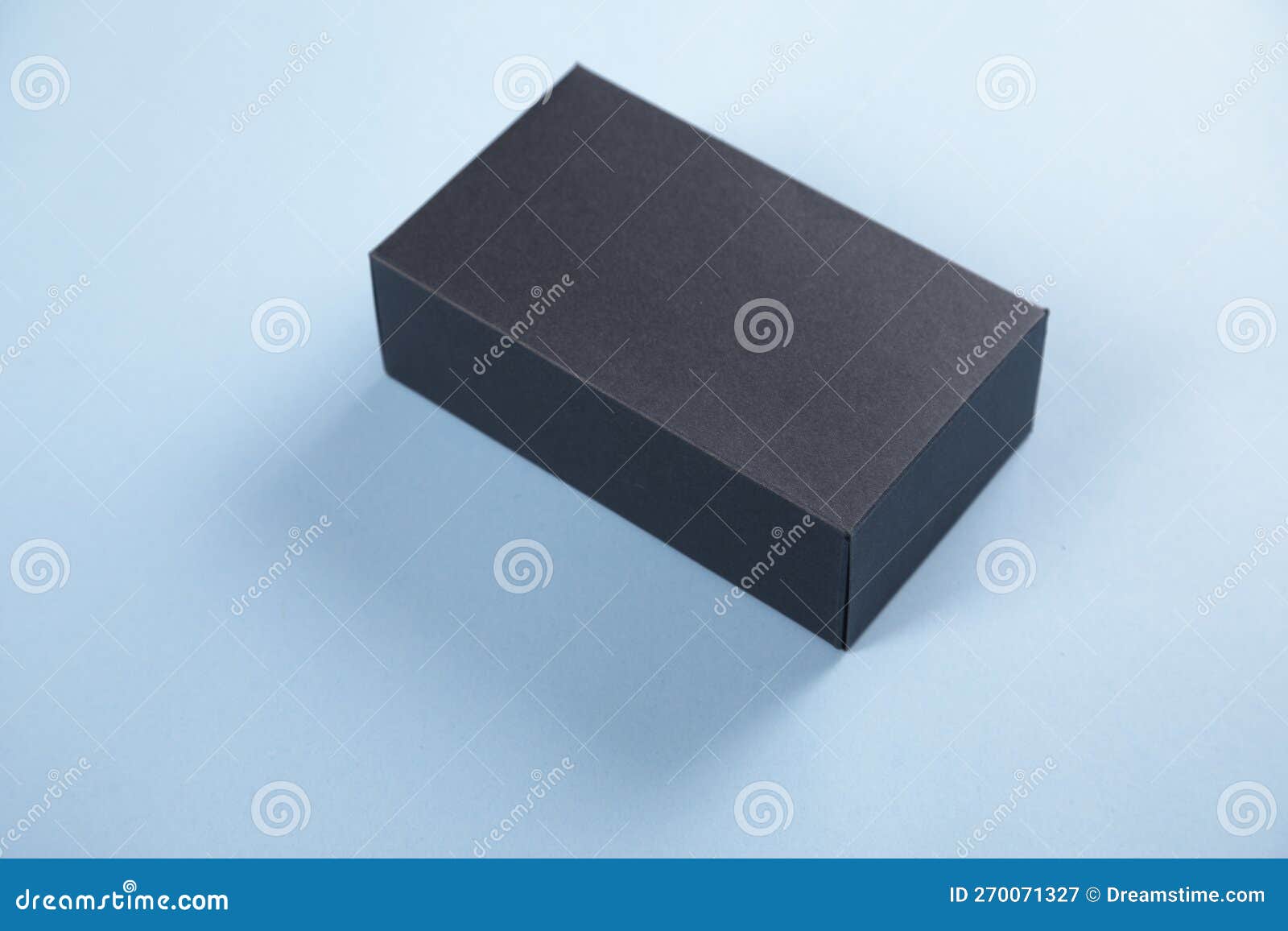 Black Box on Blue Background Stock Image - Image of design, concept ...