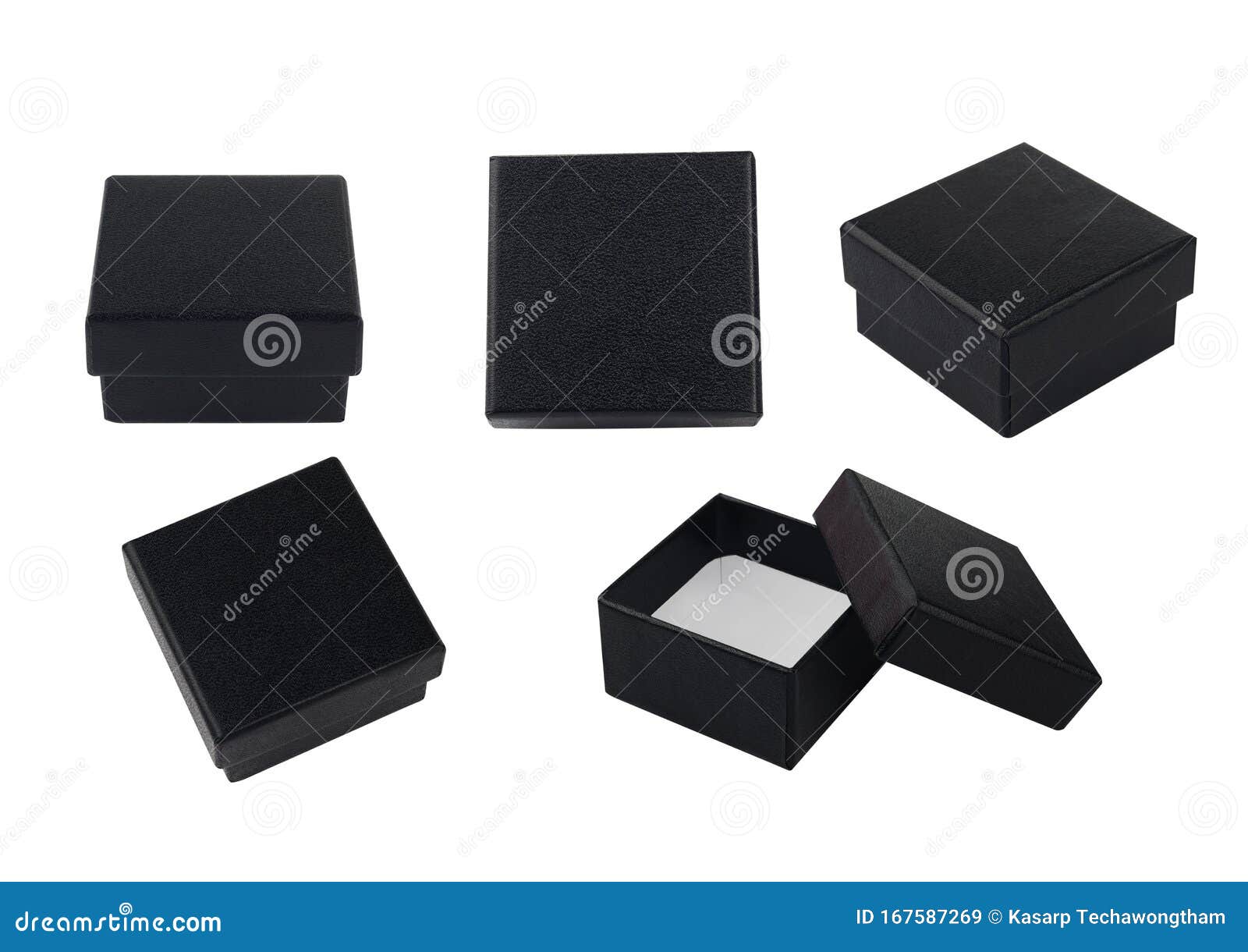 Black Box, Boxes Storage Case Made with PU Leather for Accessories .on ...