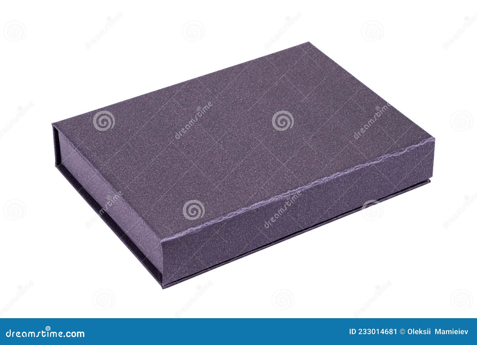 Black Box Closed and Isolated on White Background Stock Image - Image ...