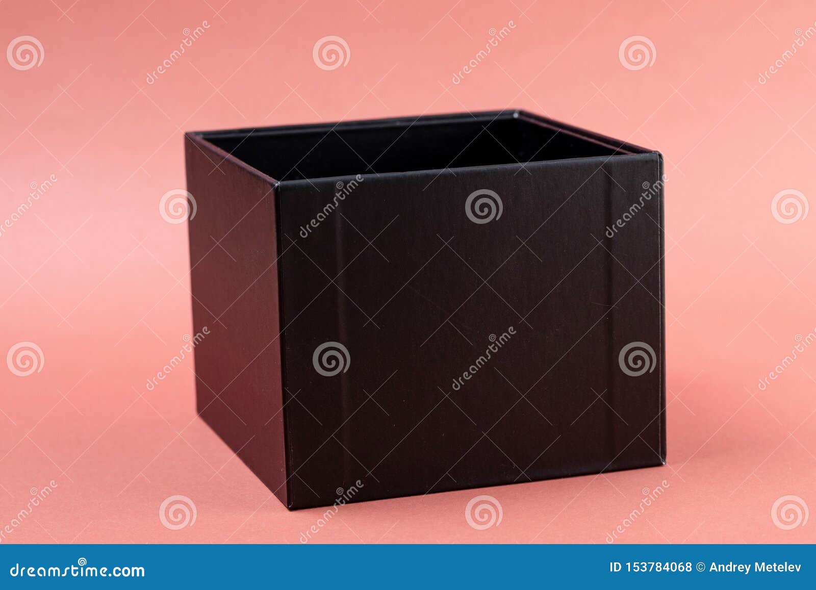 The Black Box on a Colored Background Stock Photo - Image of unknown ...