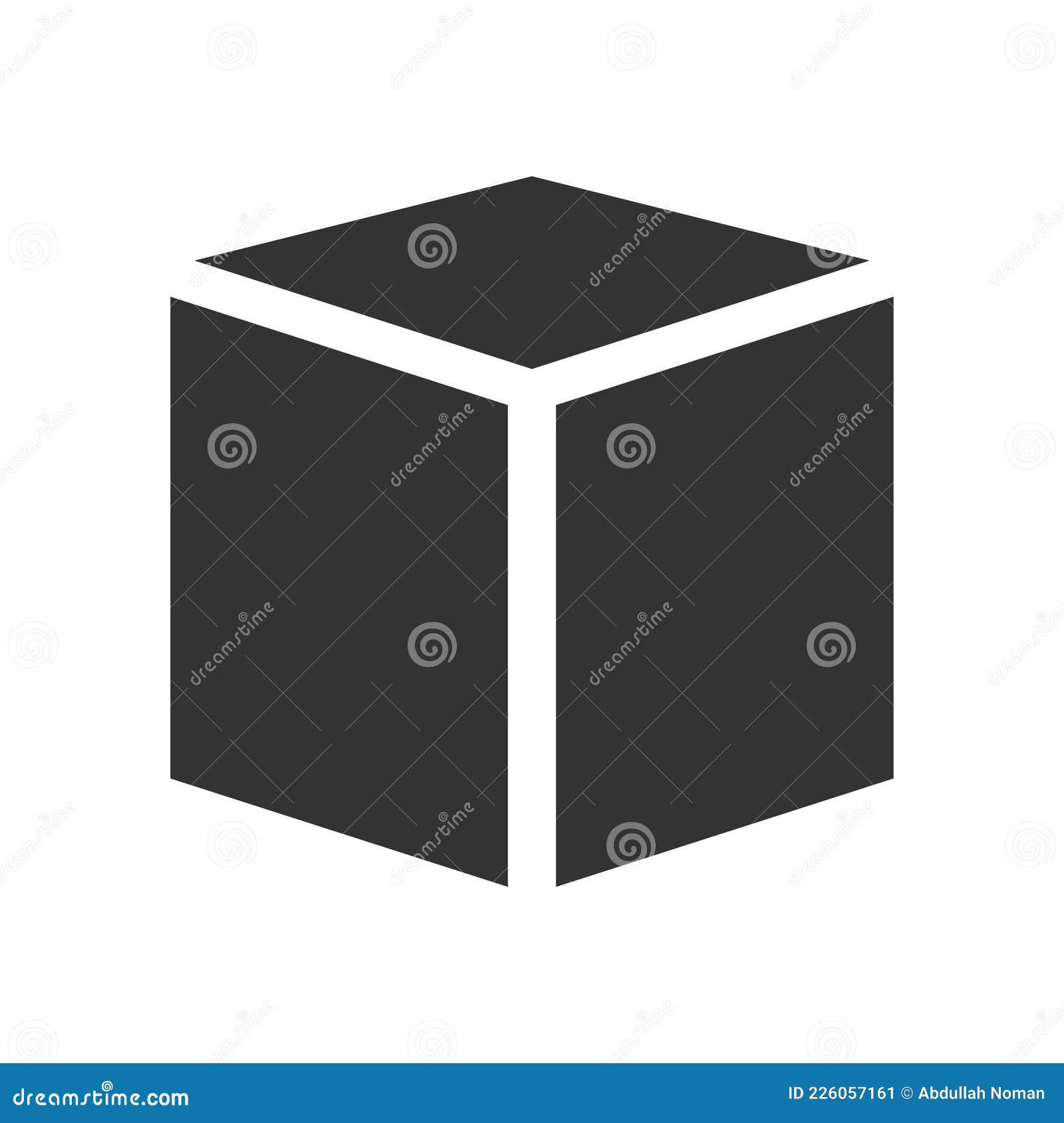 Black box icon design stock vector. Illustration of delivering - 226057161