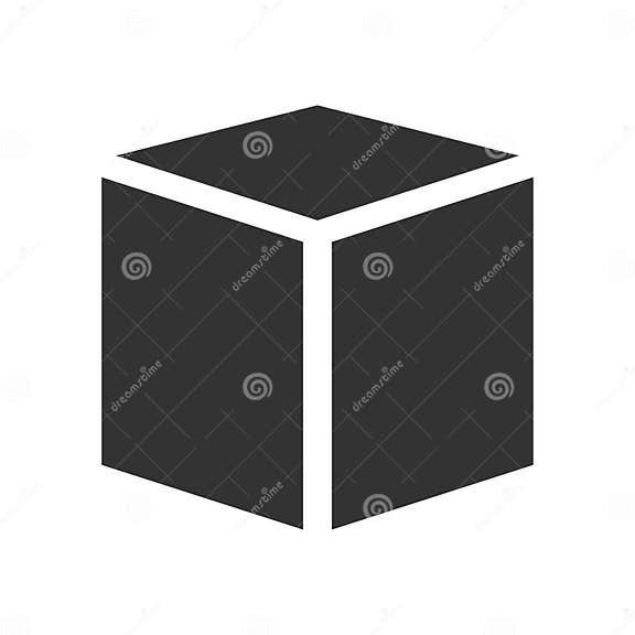 Black box icon design stock vector. Illustration of delivering - 226057161