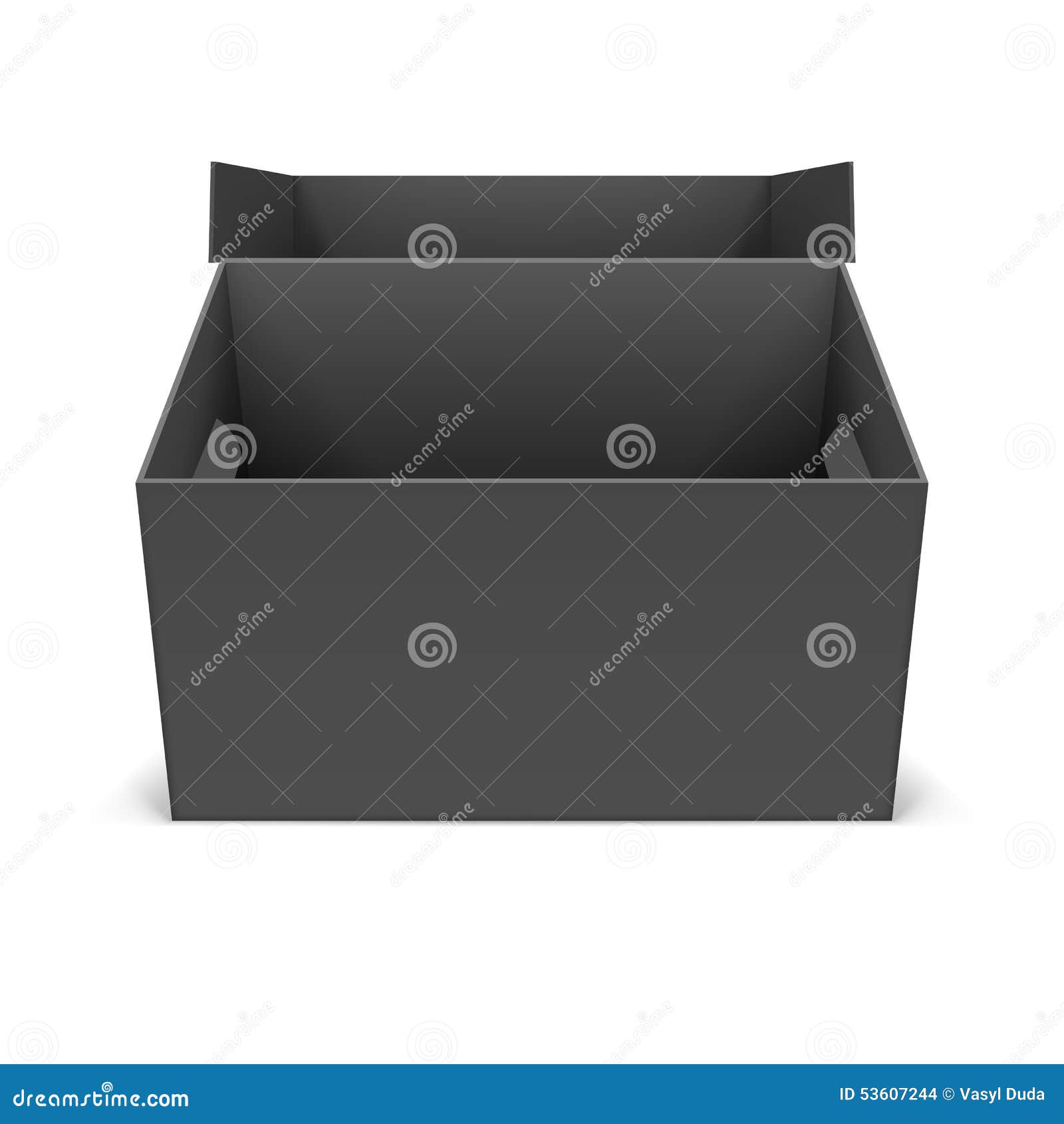 Black box stock vector. Illustration of logo, black, design - 53607244