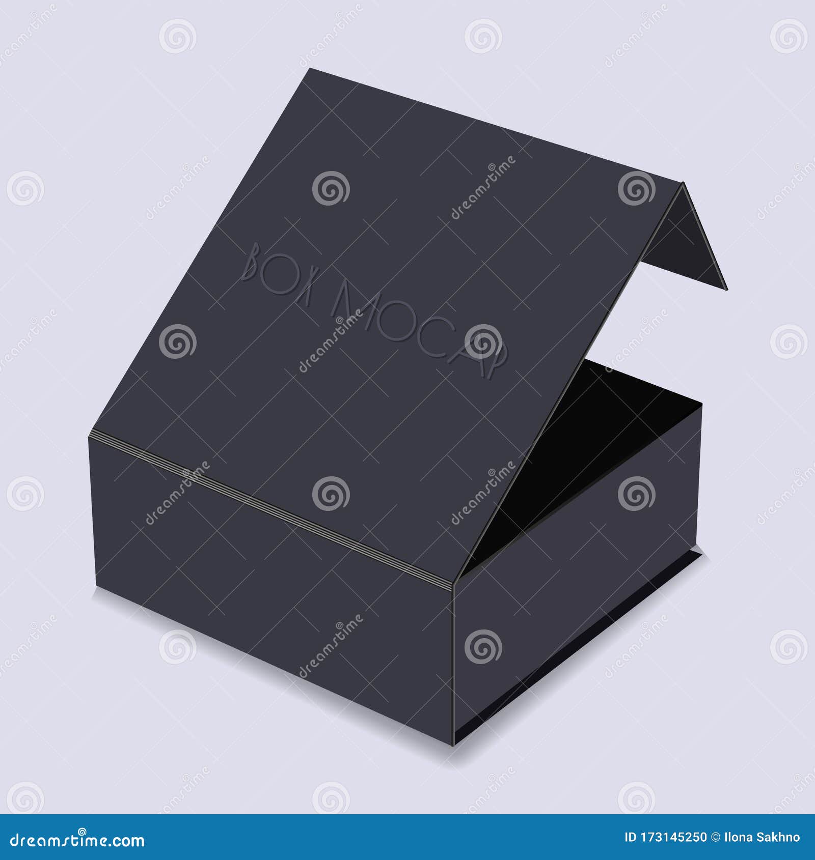 Black Box With A Lid. Mocap. Isolated Vector Object On A Bright ...