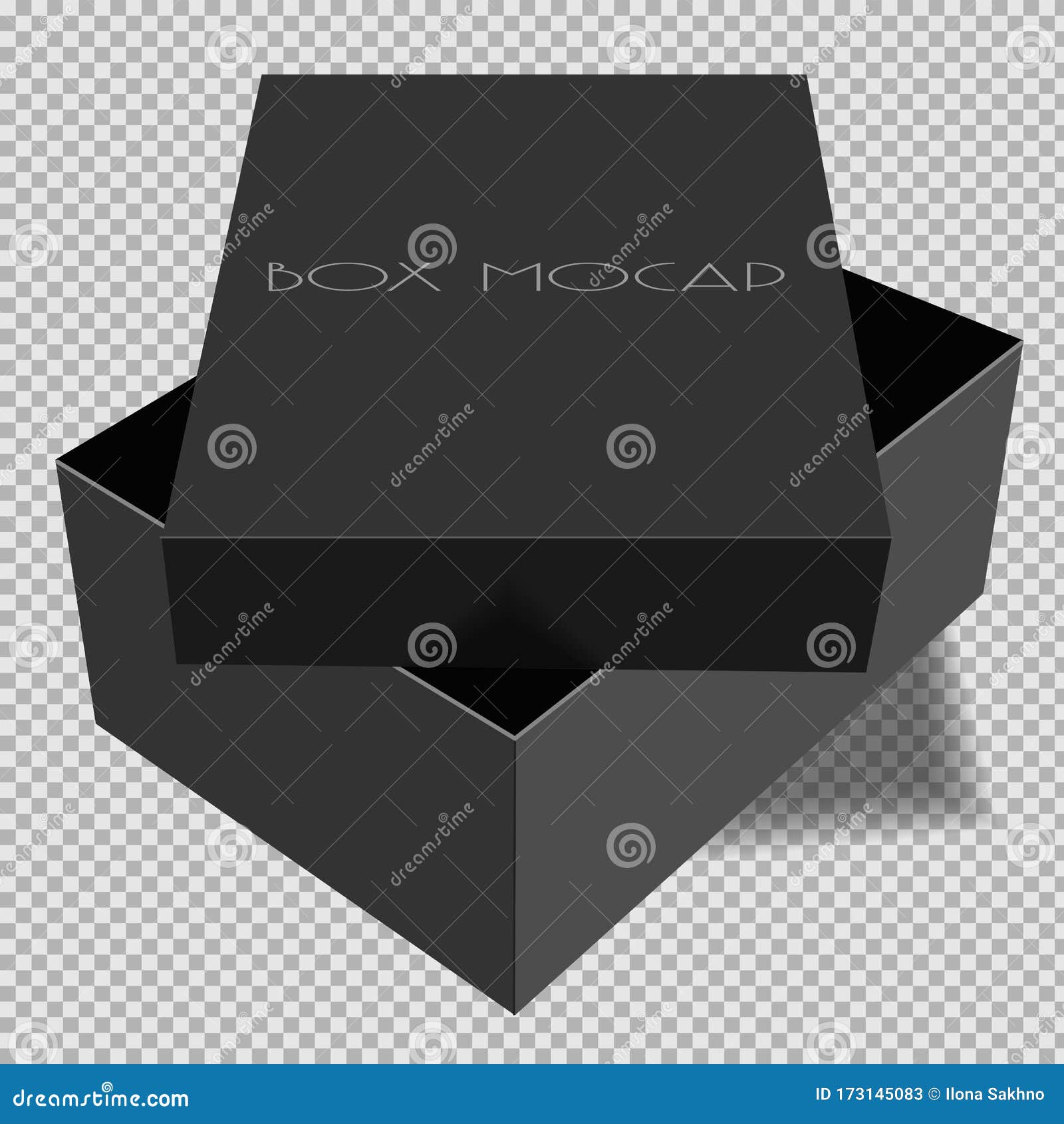 Black Box With A Lid. Mocap. Isolated Vector Object On A Bright ...