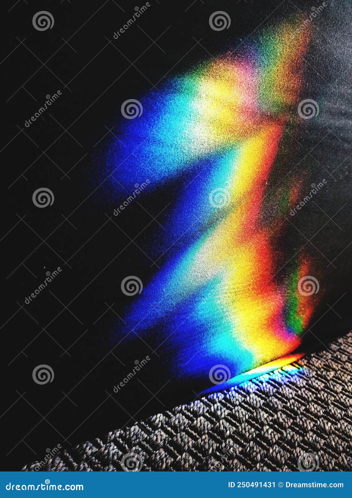 Black Box Light Spectrum Rainbow Pink Floyd Pattern Reflection Stock ...