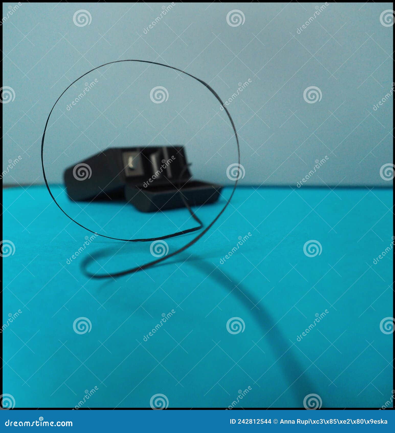 The Black Box Seen through the Floss Loop. Stock Photo - Image of lasso ...