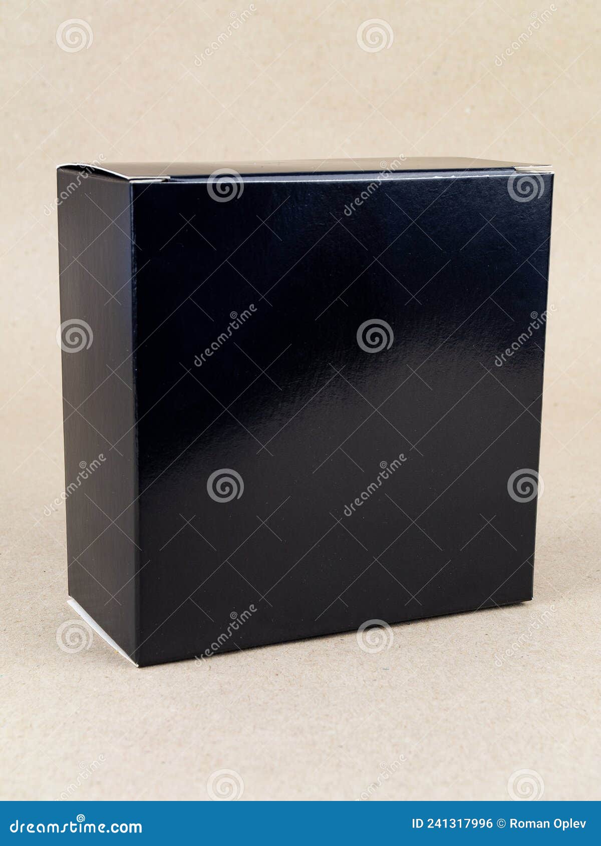 A Black Box on the Table with a Glossy Surface Stock Photo - Image of ...