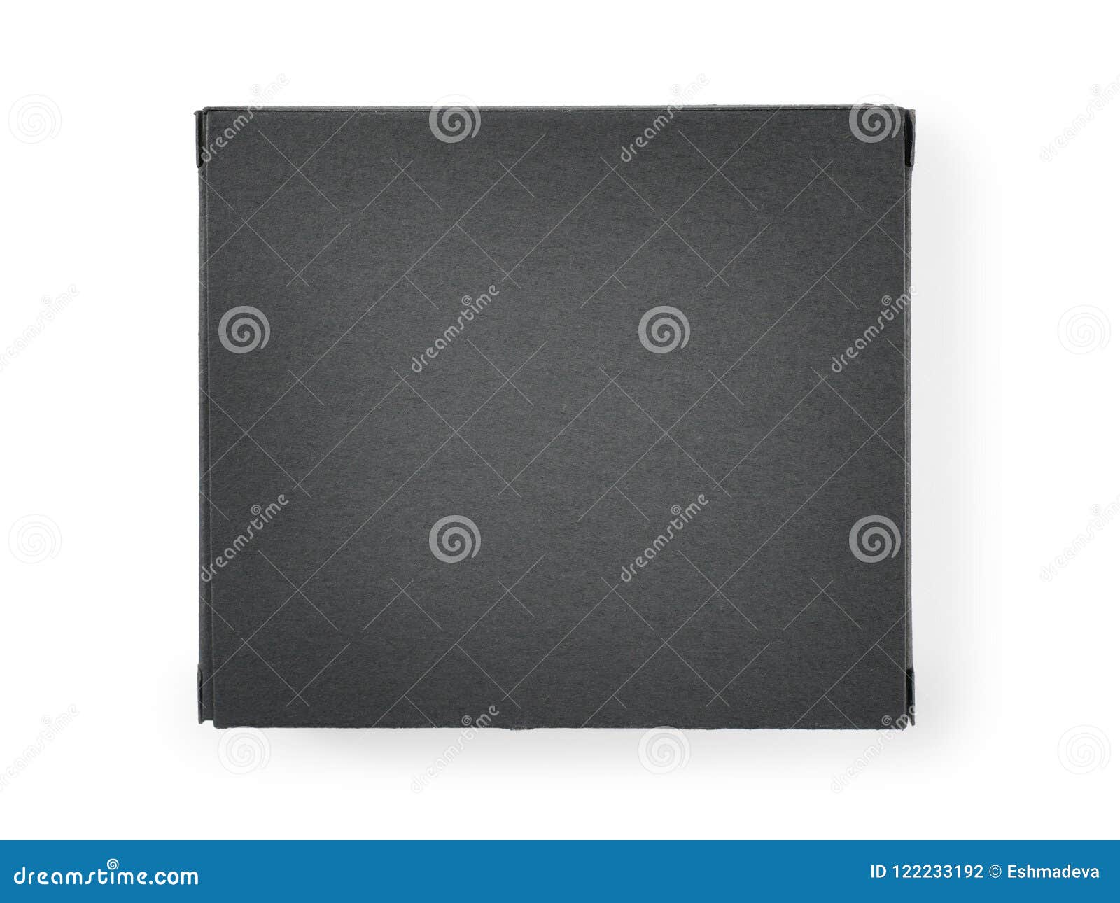 Black Box Top View Isolated Stock Photo - Image of empty, blank: 122233192