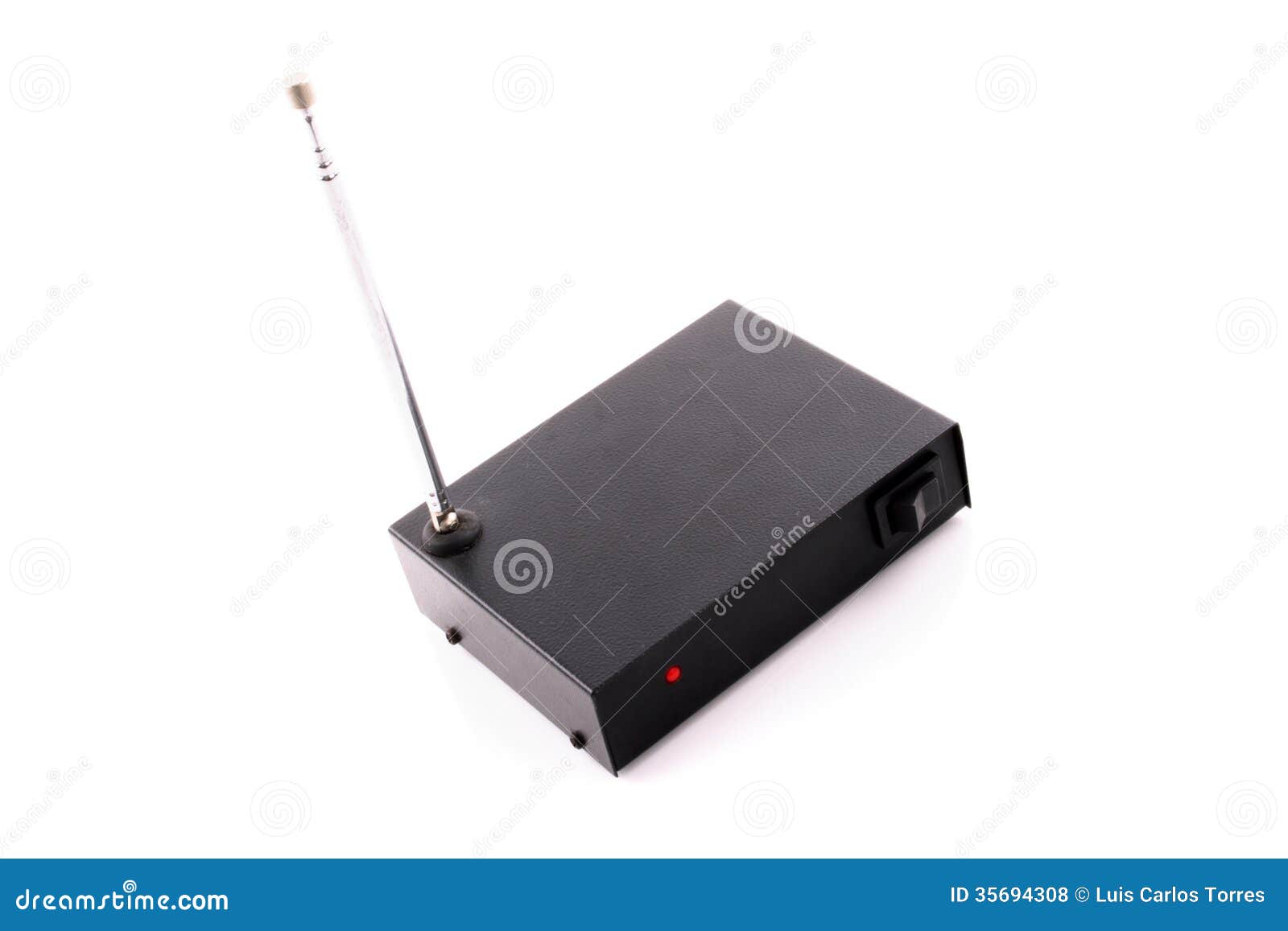 Black box transmitter stock photo. Image of technology - 35694308