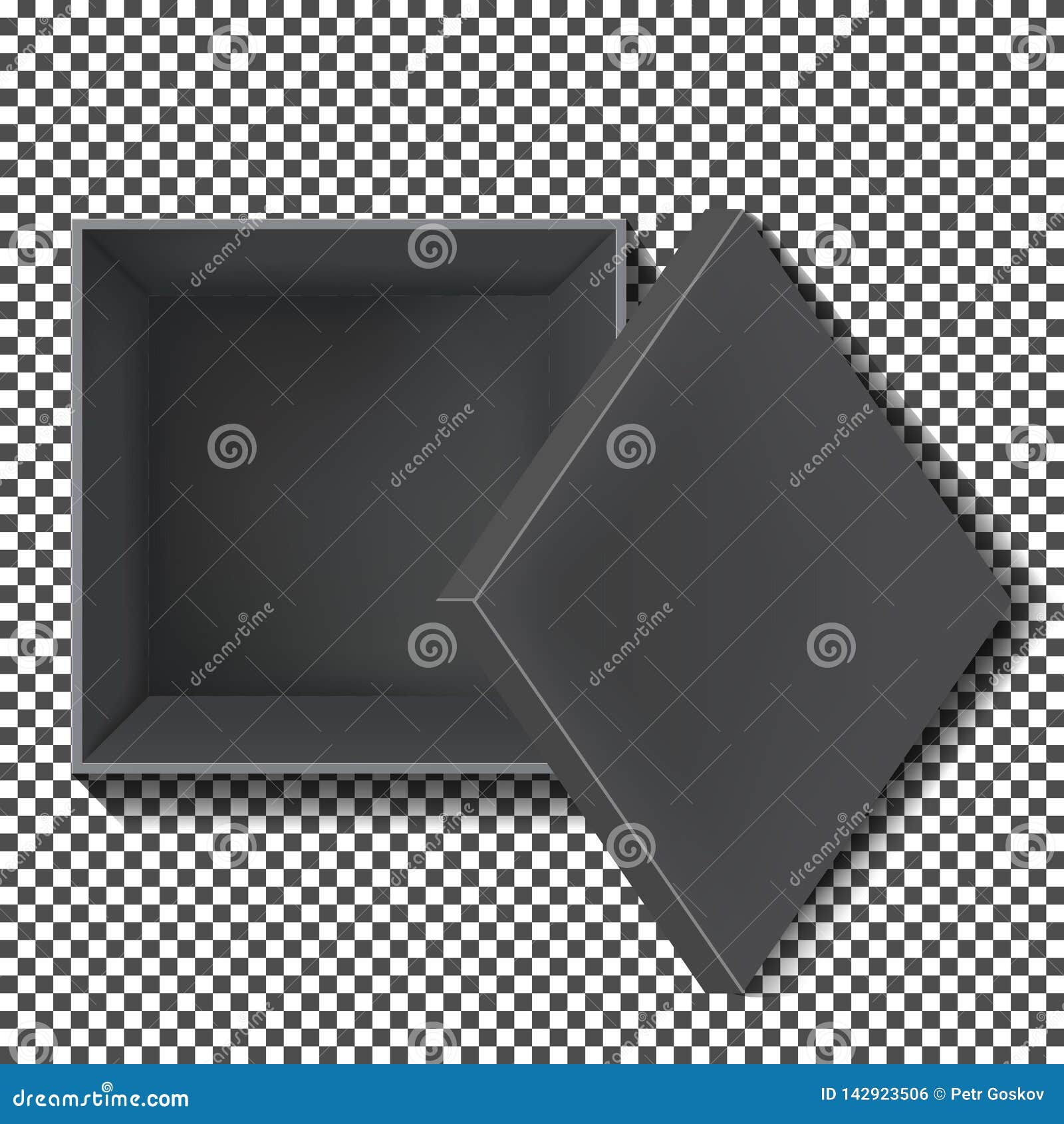 Black box vector stock vector. Illustration of transparent - 142923506