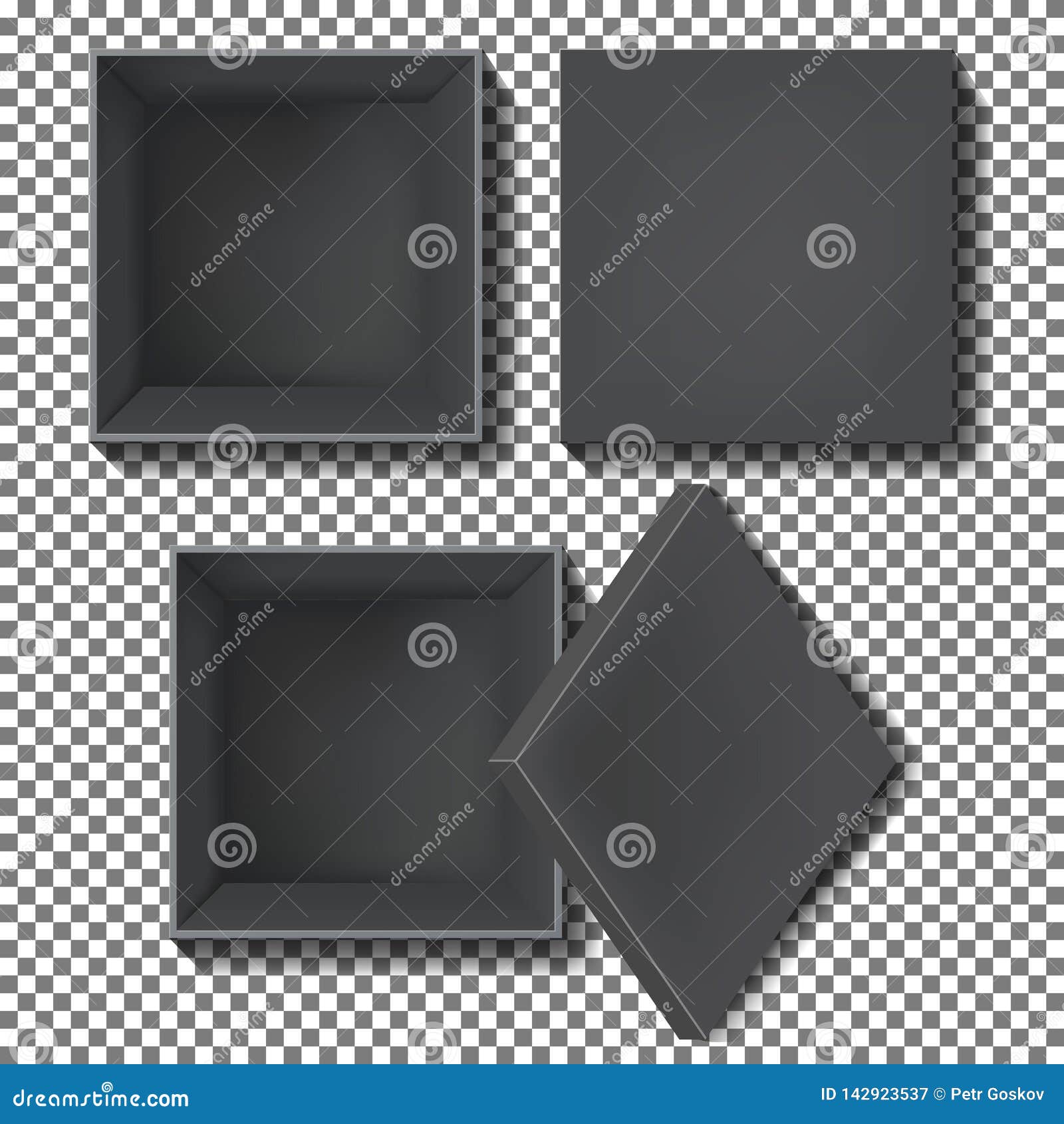 Black box vector stock vector. Illustration of container - 142923537