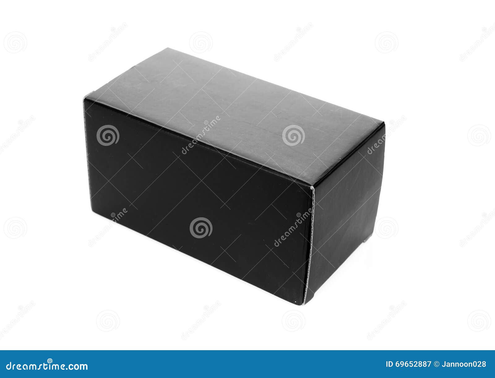 .Black Box on a White Background Stock Image - Image of storage, shape ...