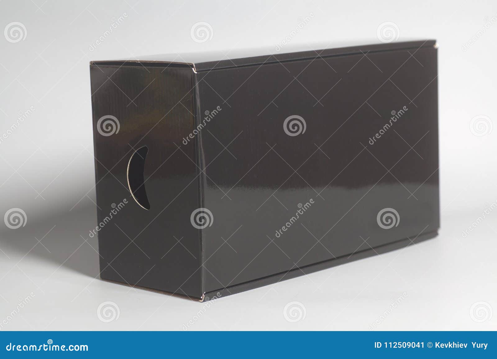 Black Box on a White Background Stock Image - Image of parcel, folding ...