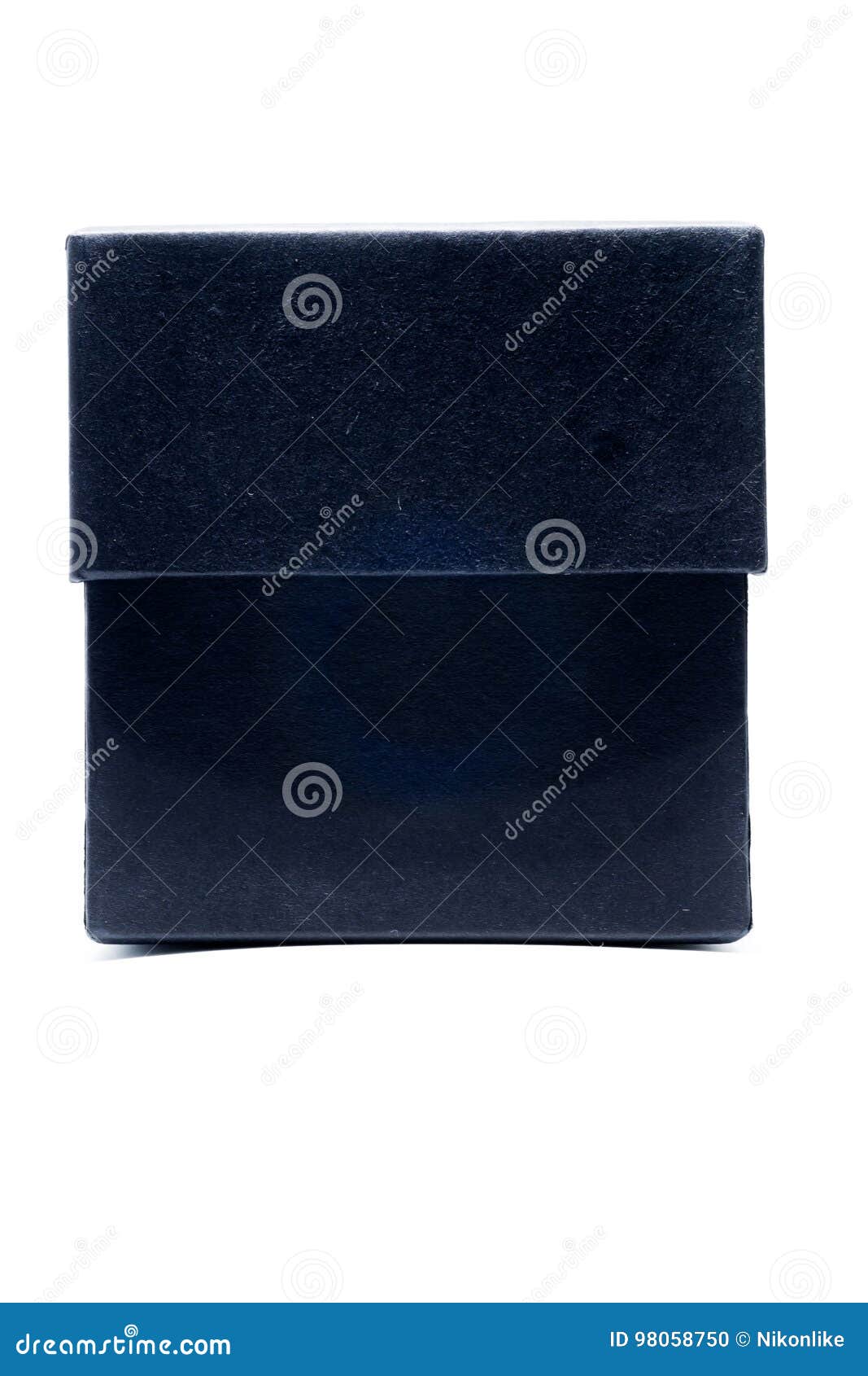 Black Box on White Background. Stock Photo - Image of packaging, open ...