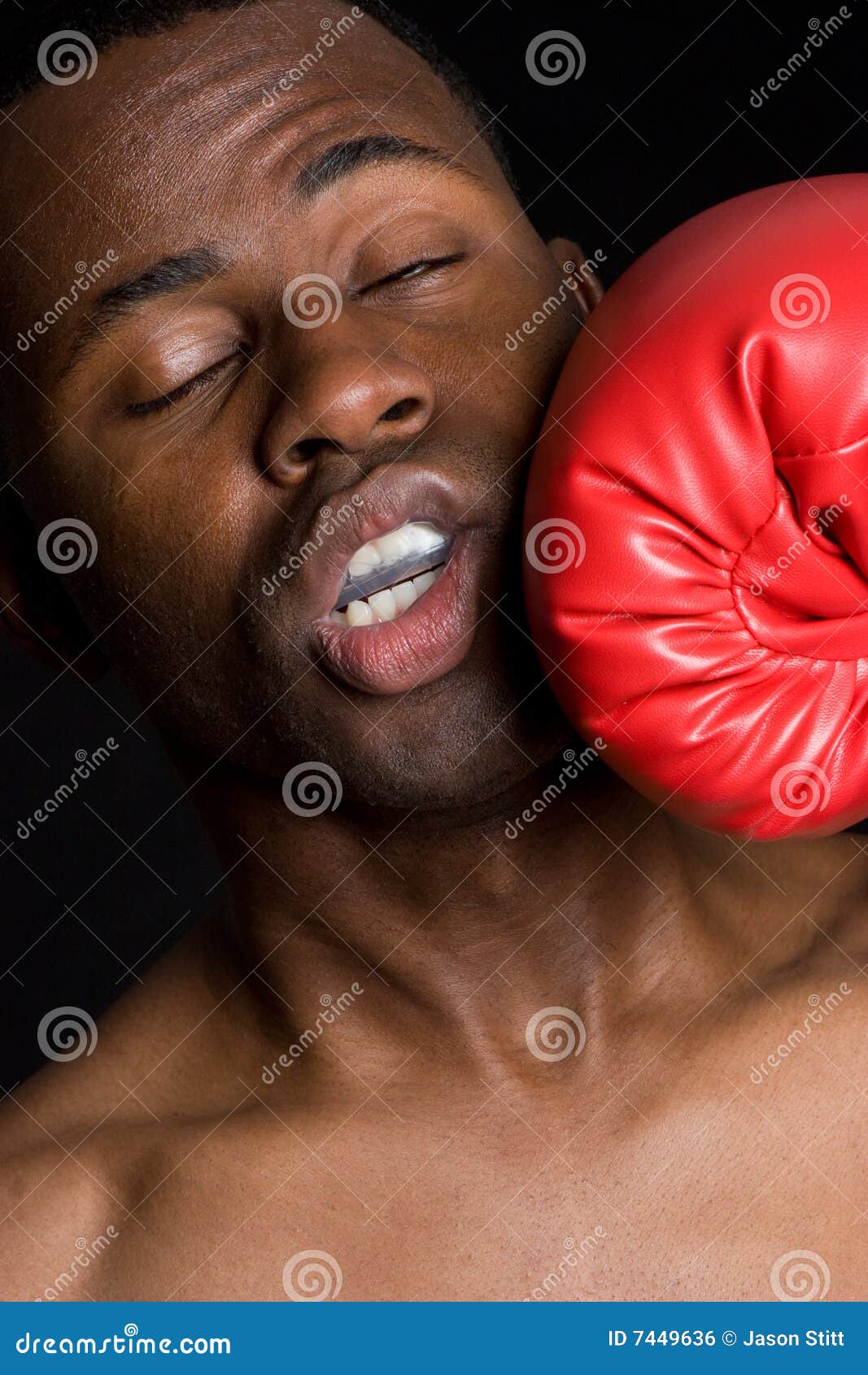 Black Boxer Man stock photo. Image of black, gloves, glove - 7449636