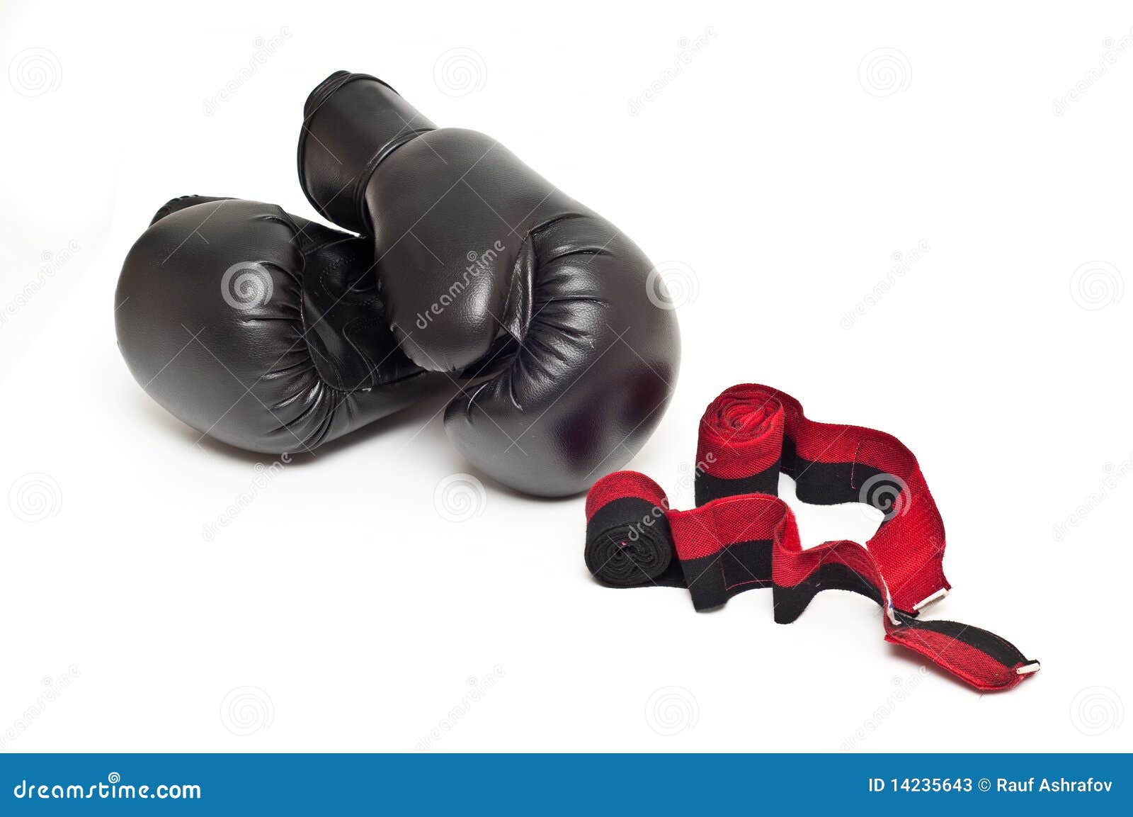 Red And Black Boxing Gloves On A Glass Table Royalty-Free Stock Image ...