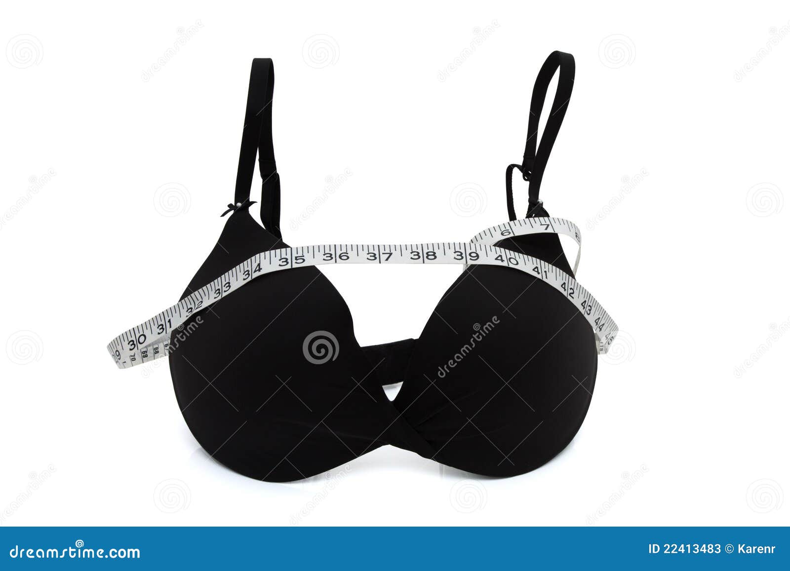 Black Bra with a Measuring Tape Stock Image - Image of tape, fashion ...