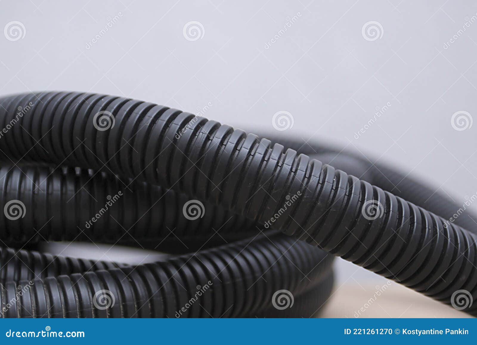 Black Braided Electrical Wires Stock Photo - Image of construction ...